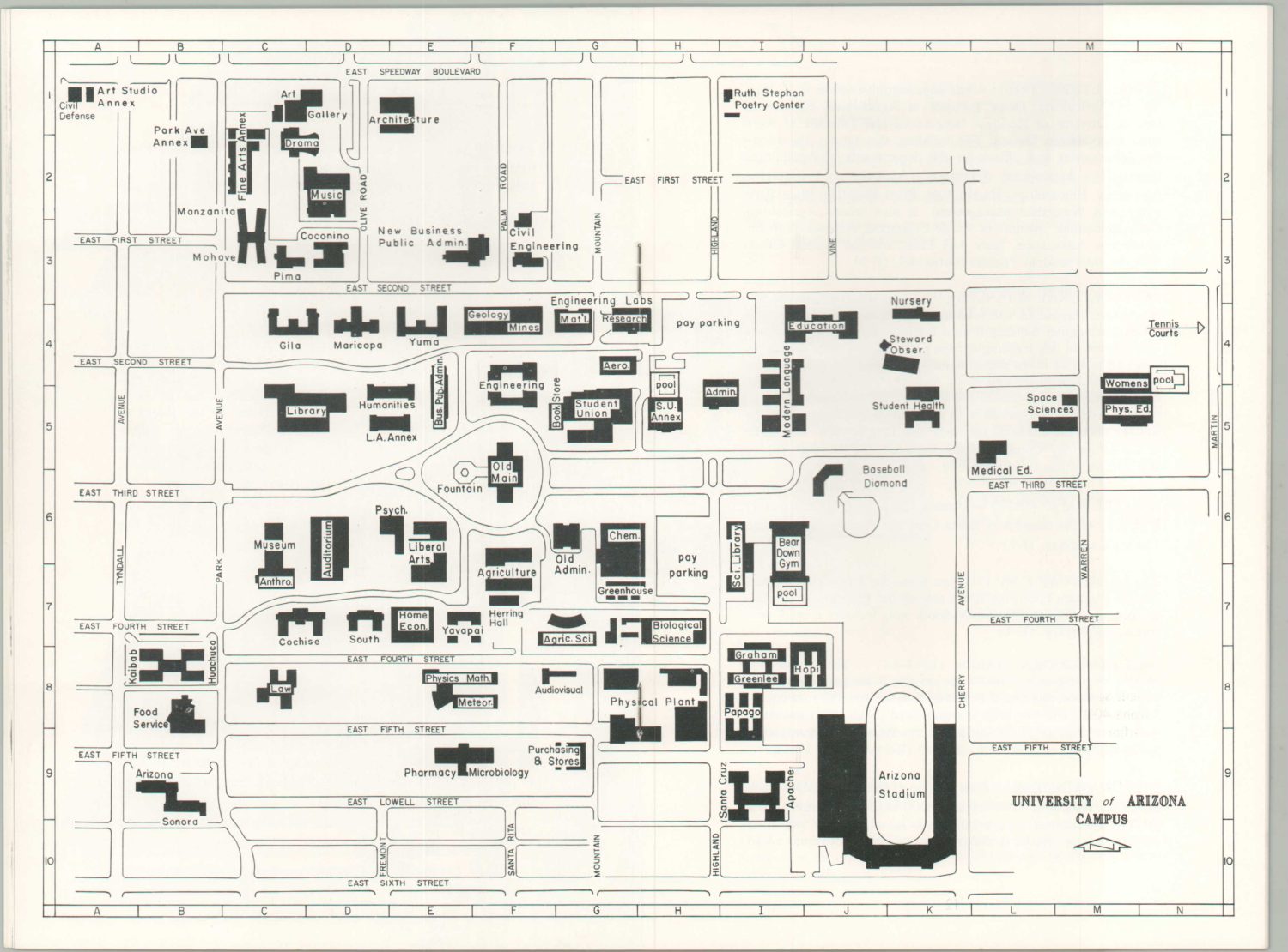 University of Arizona Campus - Curtis Wright Maps