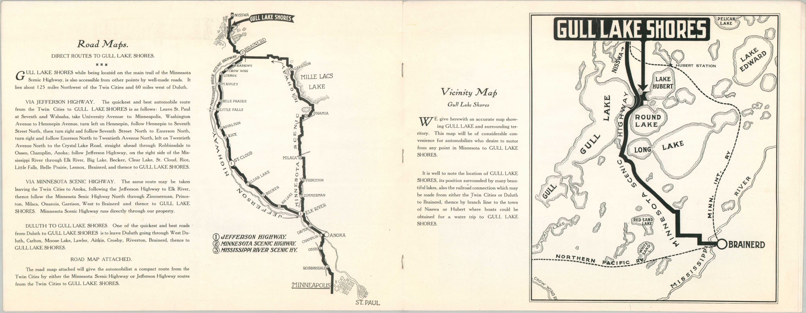Gull Lake Shores [Minnesota Real Estate Brochure] - Curtis Wright Maps