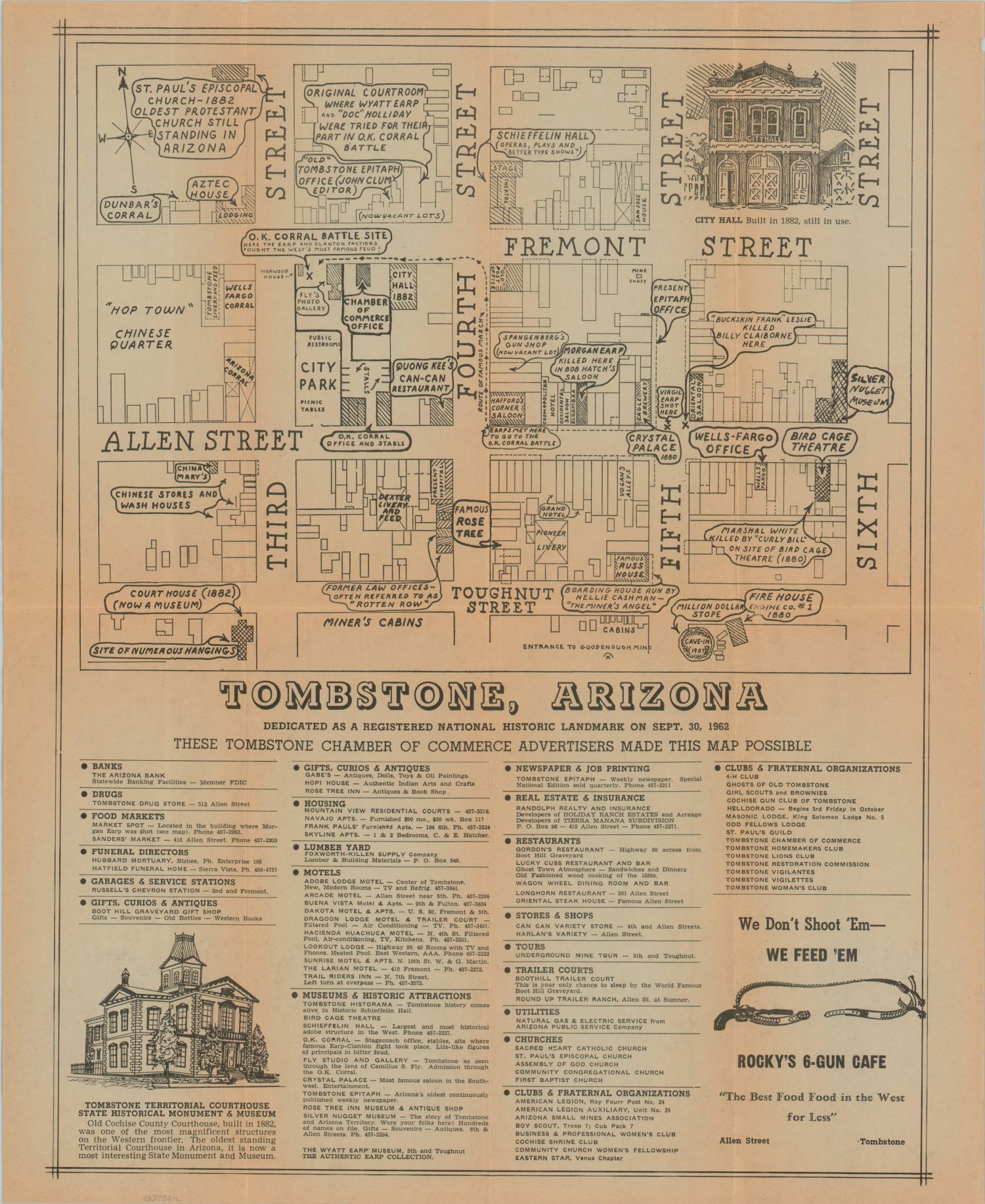 Tombstone, Arizona - Curtis Wright Maps