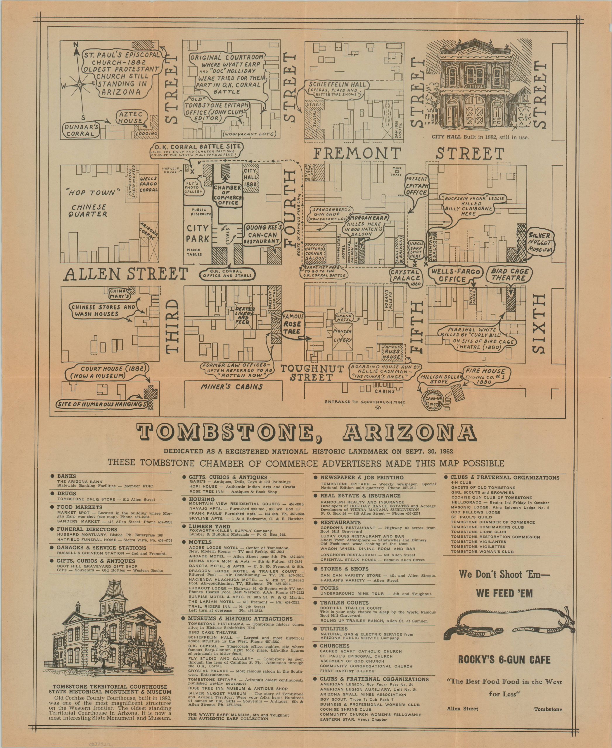 Tombstone, Arizona - Curtis Wright Maps