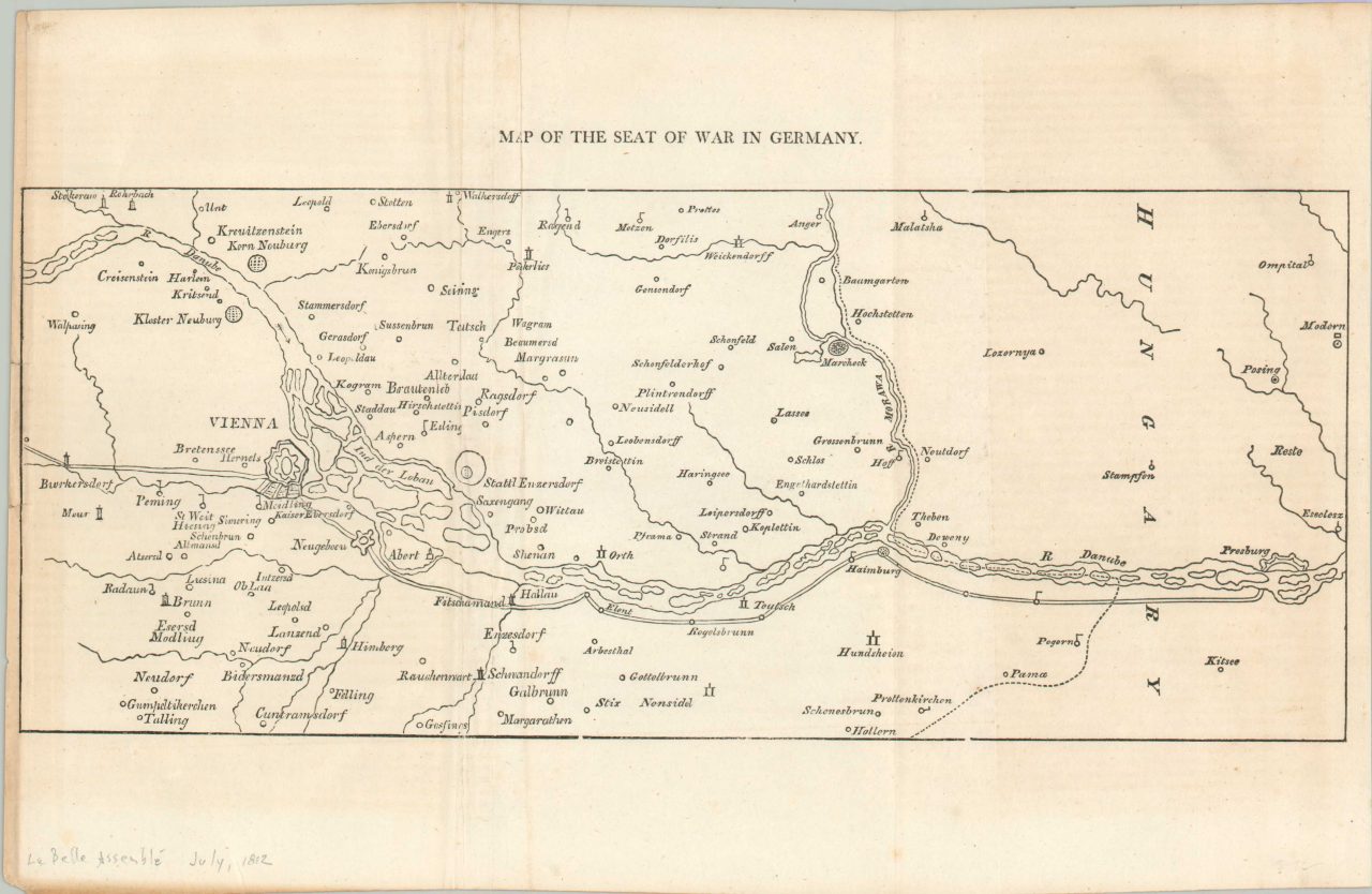 Map of the Island of Walcheren [and] Map of the Seat of War in Germany ...