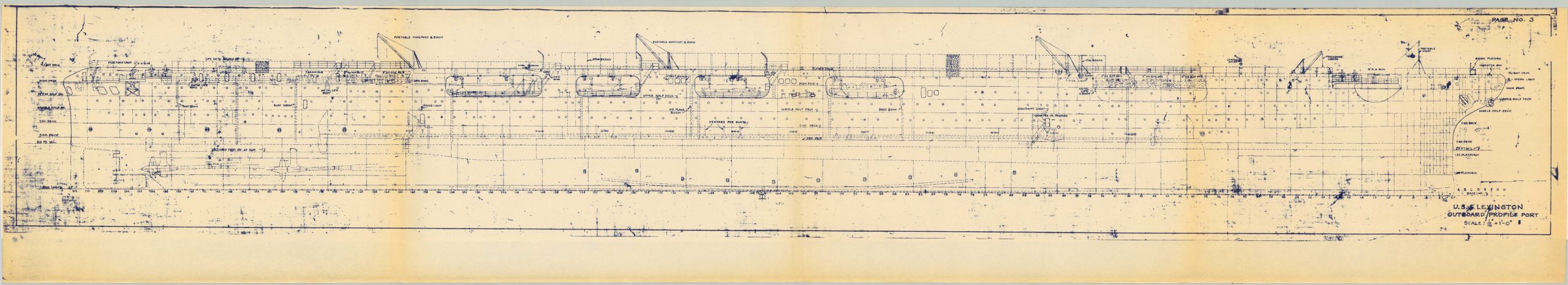 U.S.S. Lexington - CV2 Booklet of General Plans - Curtis Wright Maps