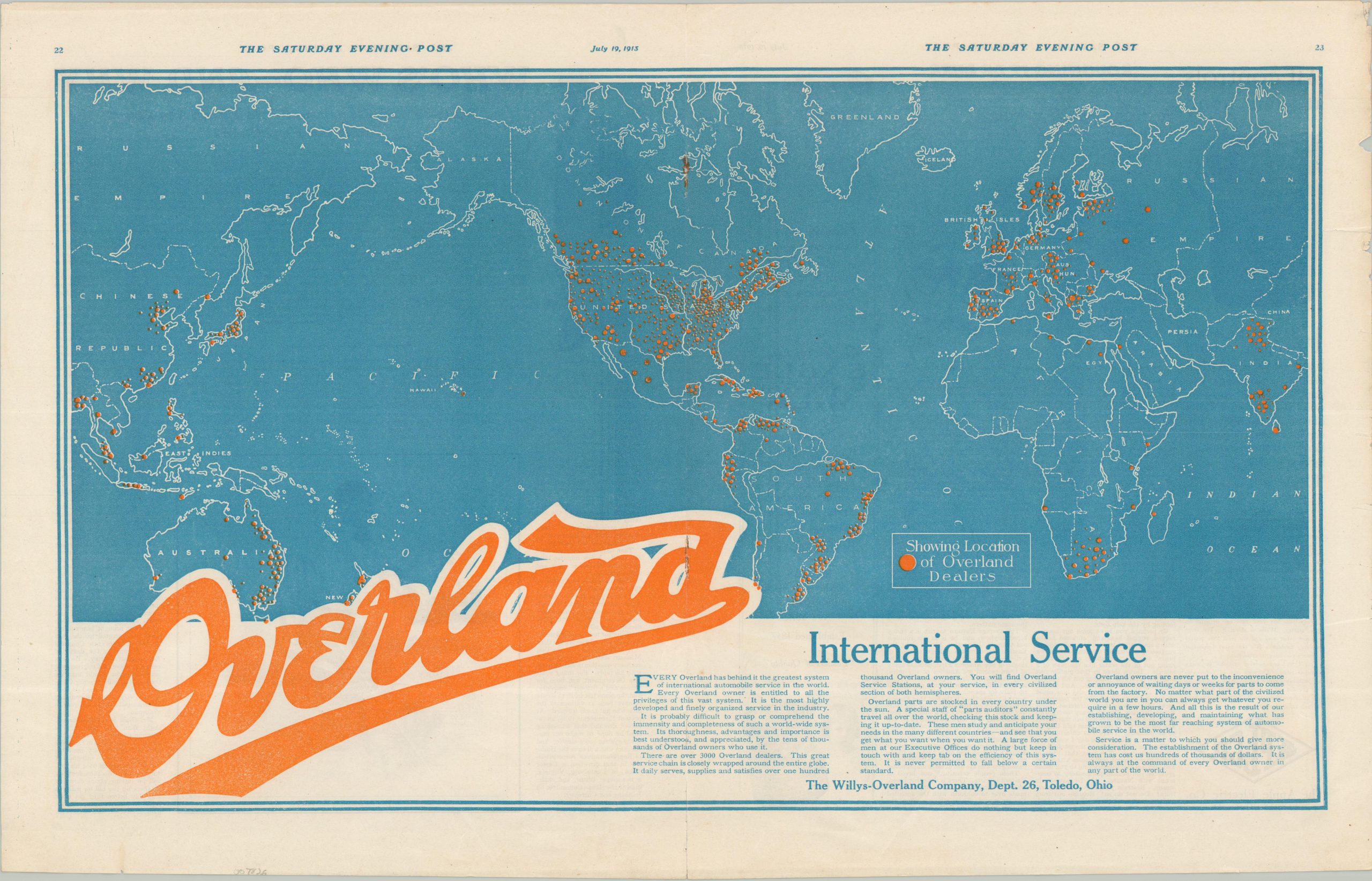 Overland International Service - Curtis Wright Maps