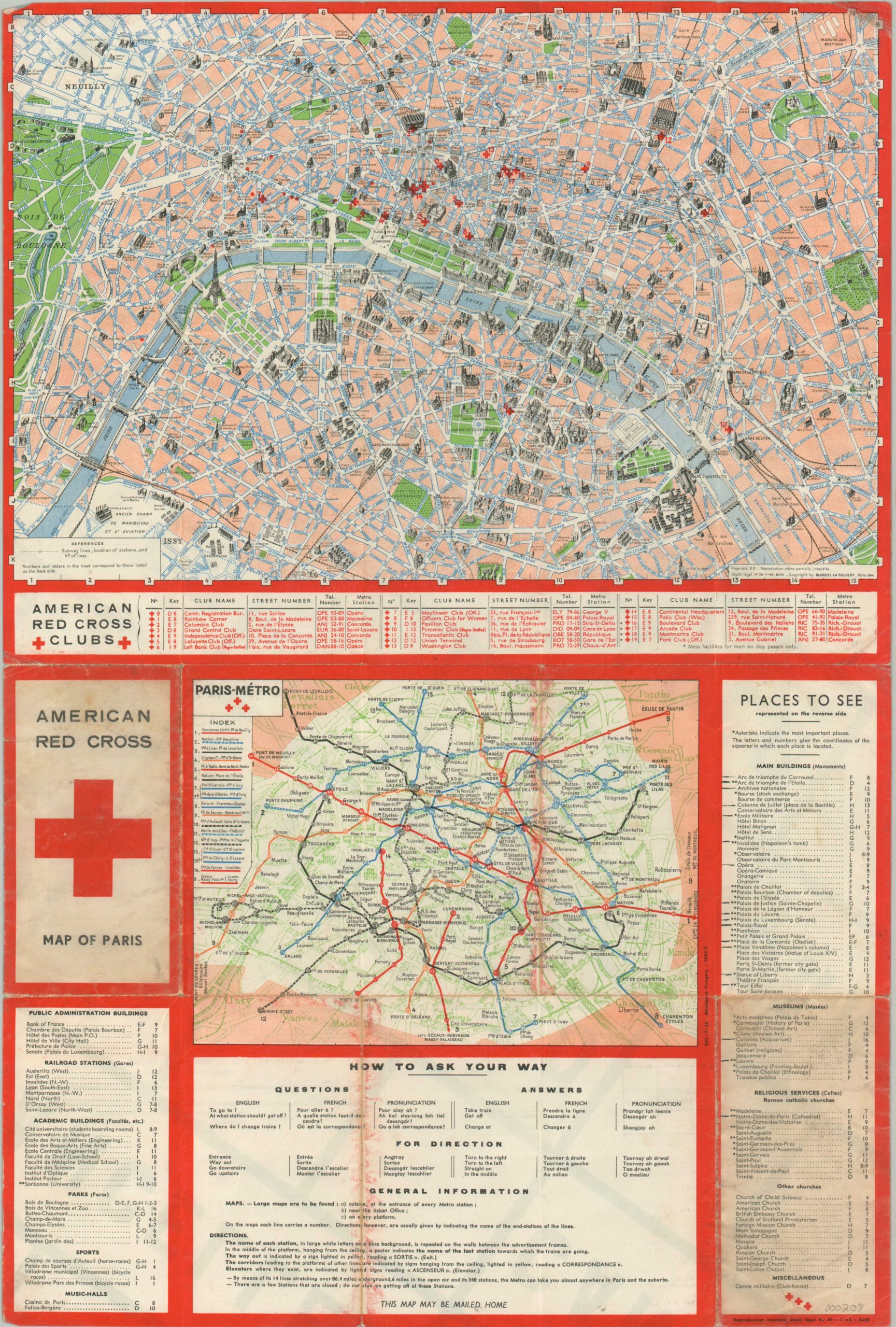 [Set of 14 World War II Red Cross Maps] - Curtis Wright Maps