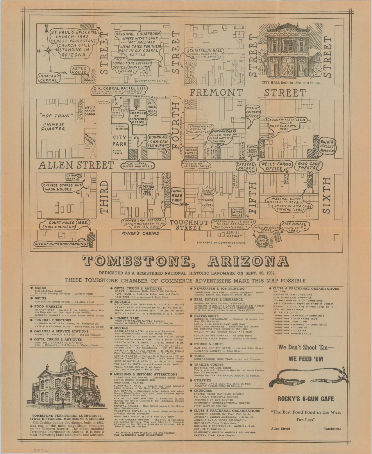 Tombstone, Arizona - Curtis Wright Maps