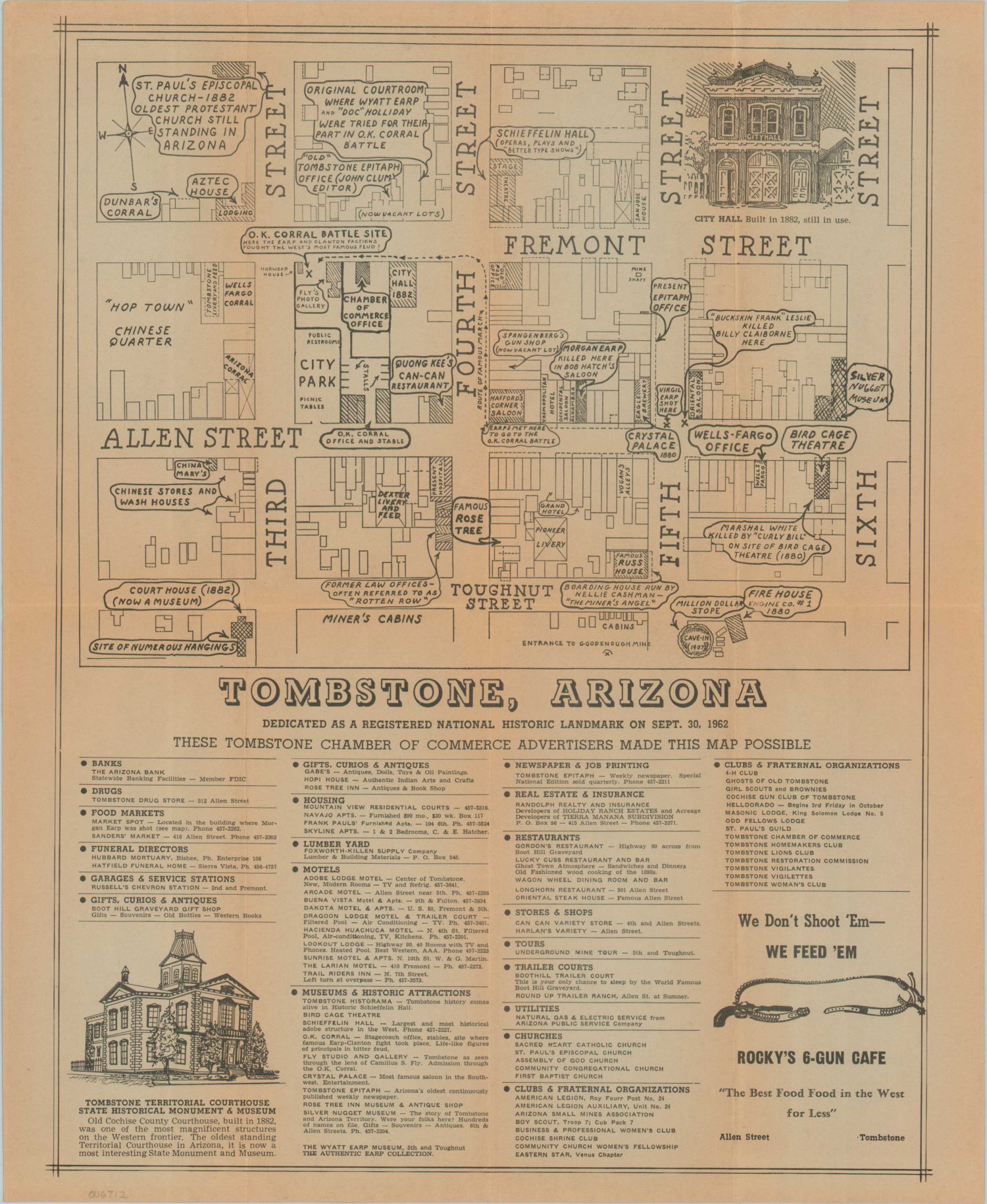 Tombstone, Arizona - Curtis Wright Maps