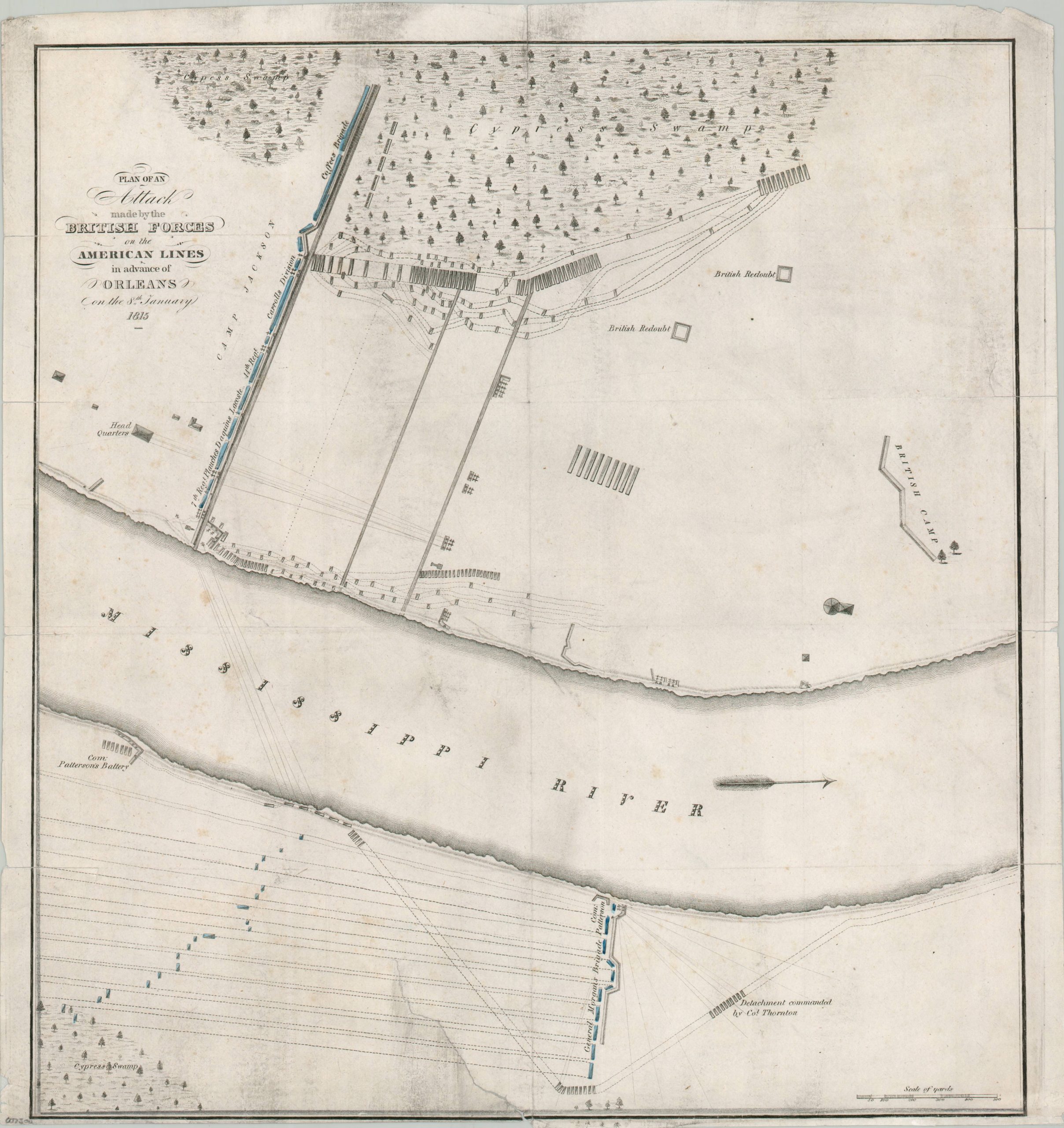 Plan of an Attack Made by the British Forces on the American Lines in ...