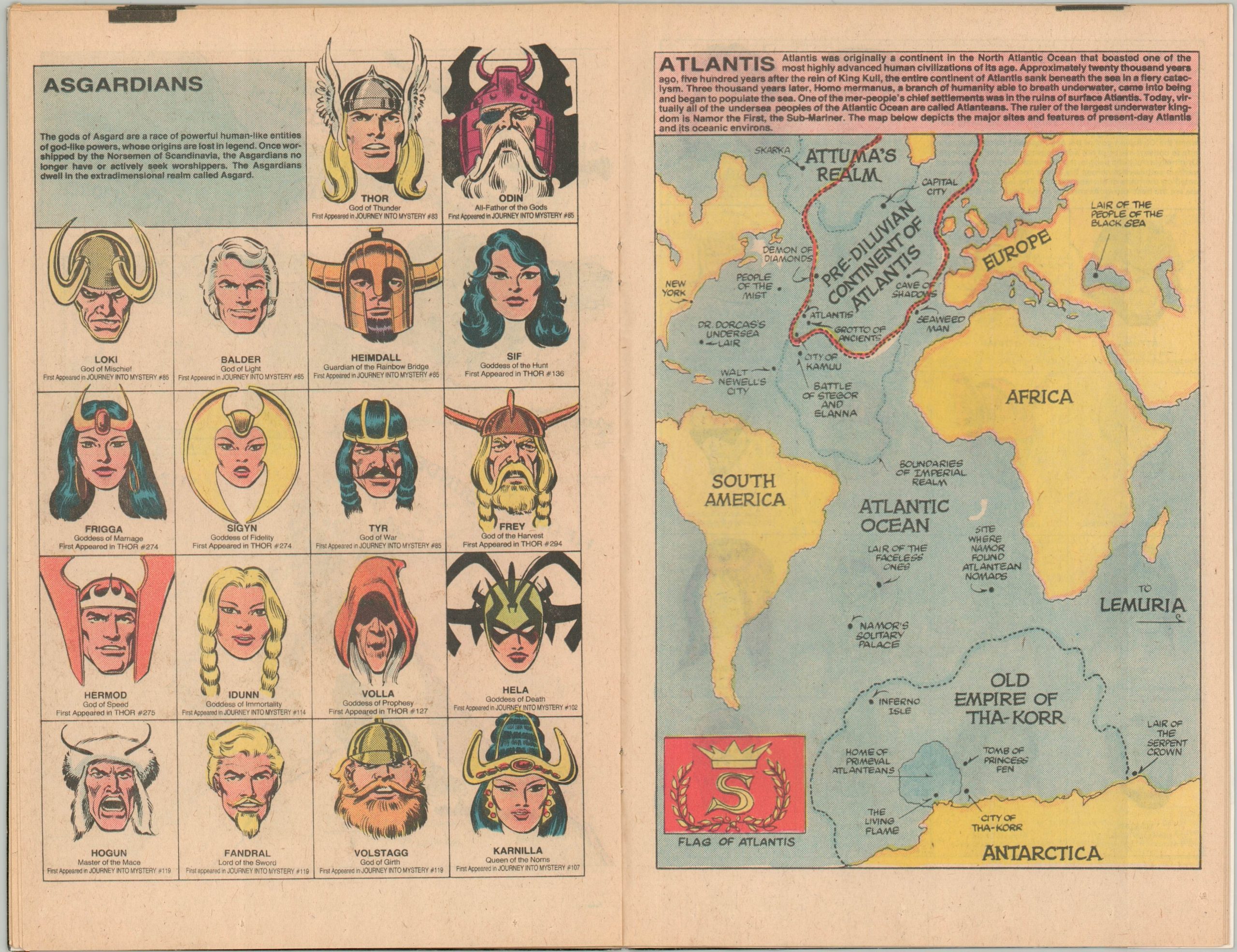 Asgard Home of the Norse Gods - Curtis Wright Maps