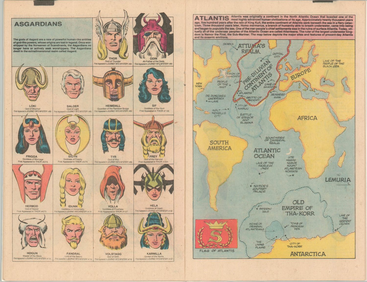 The Official Handbook of the Marvel Universe - Curtis Wright Maps