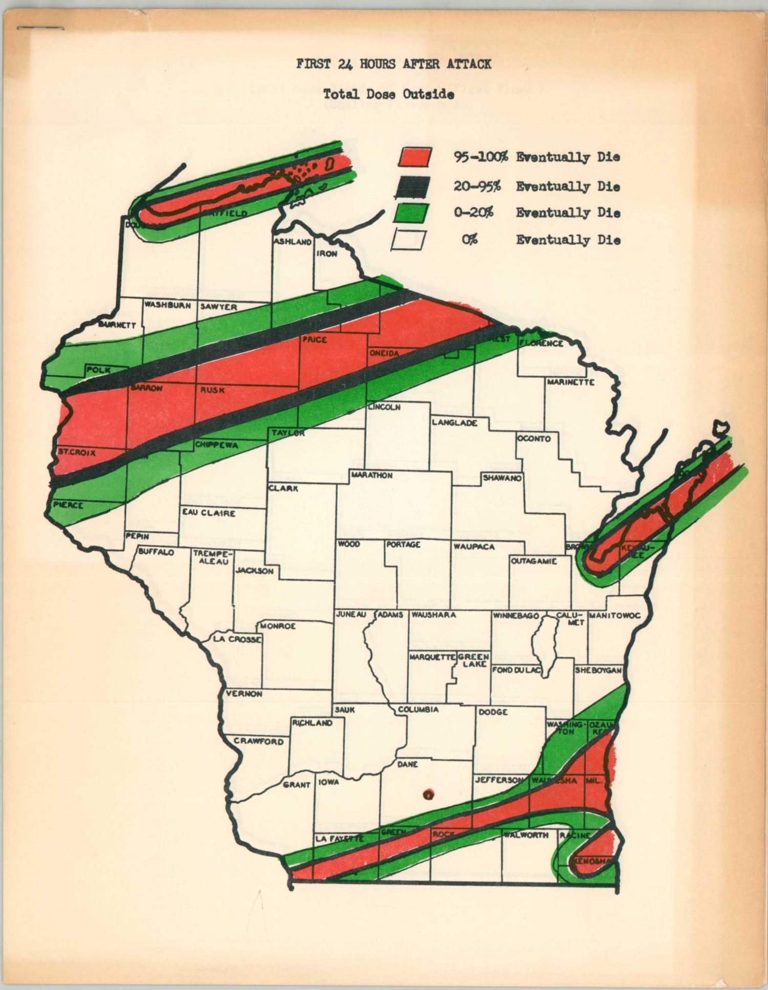 Radioactive Fallout in Time of Emergency [with maps] - Curtis Wright Maps