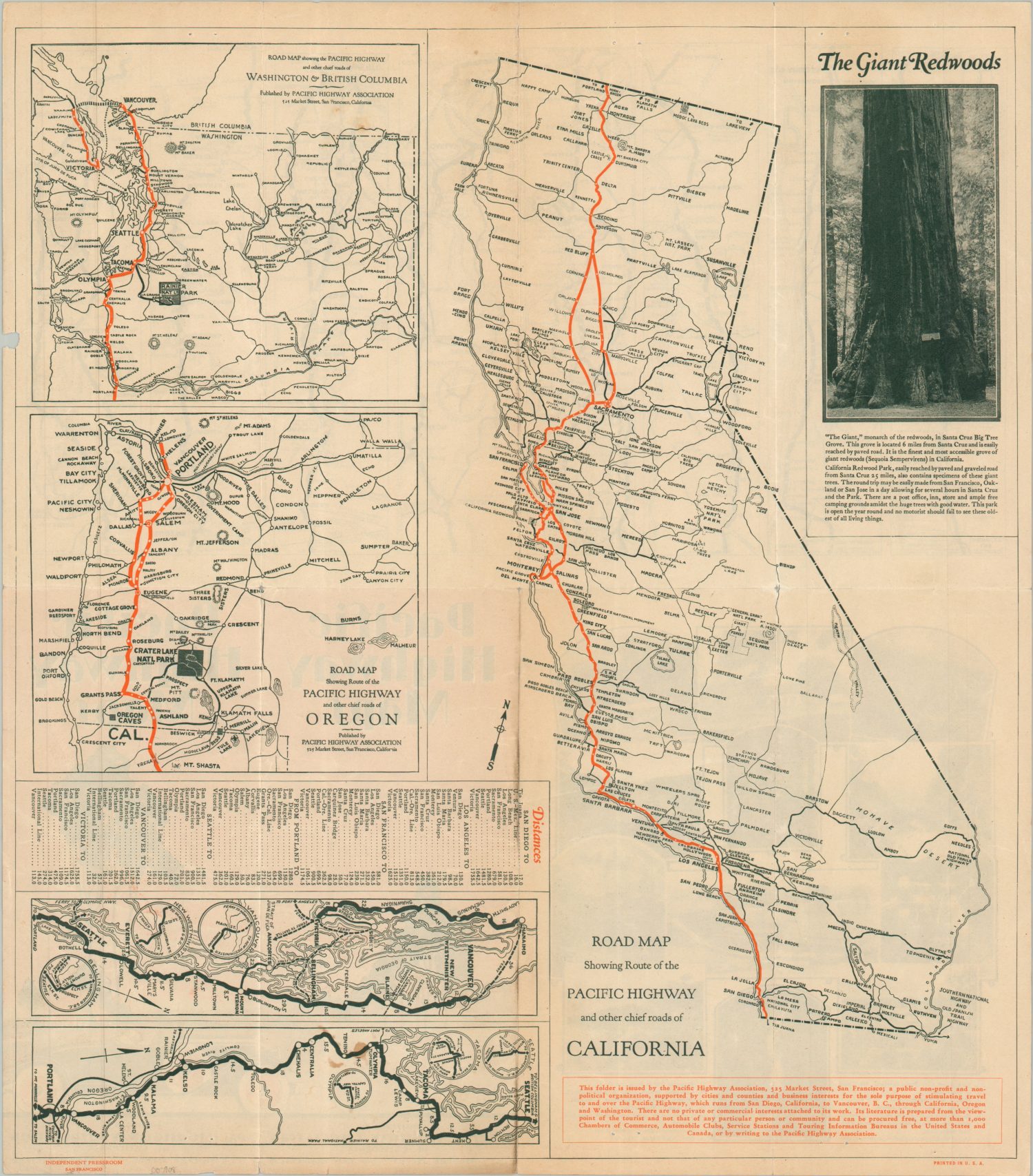 Pacific Highway Maps - Curtis Wright Maps