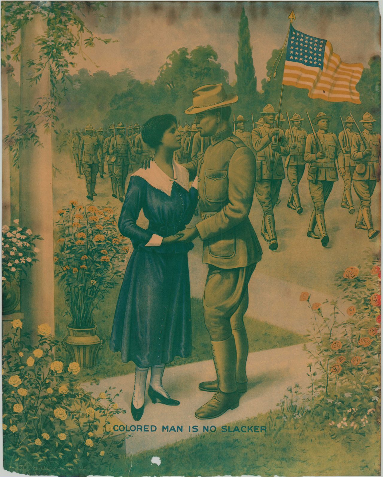 Colored Man Is No Slacker - Curtis Wright Maps