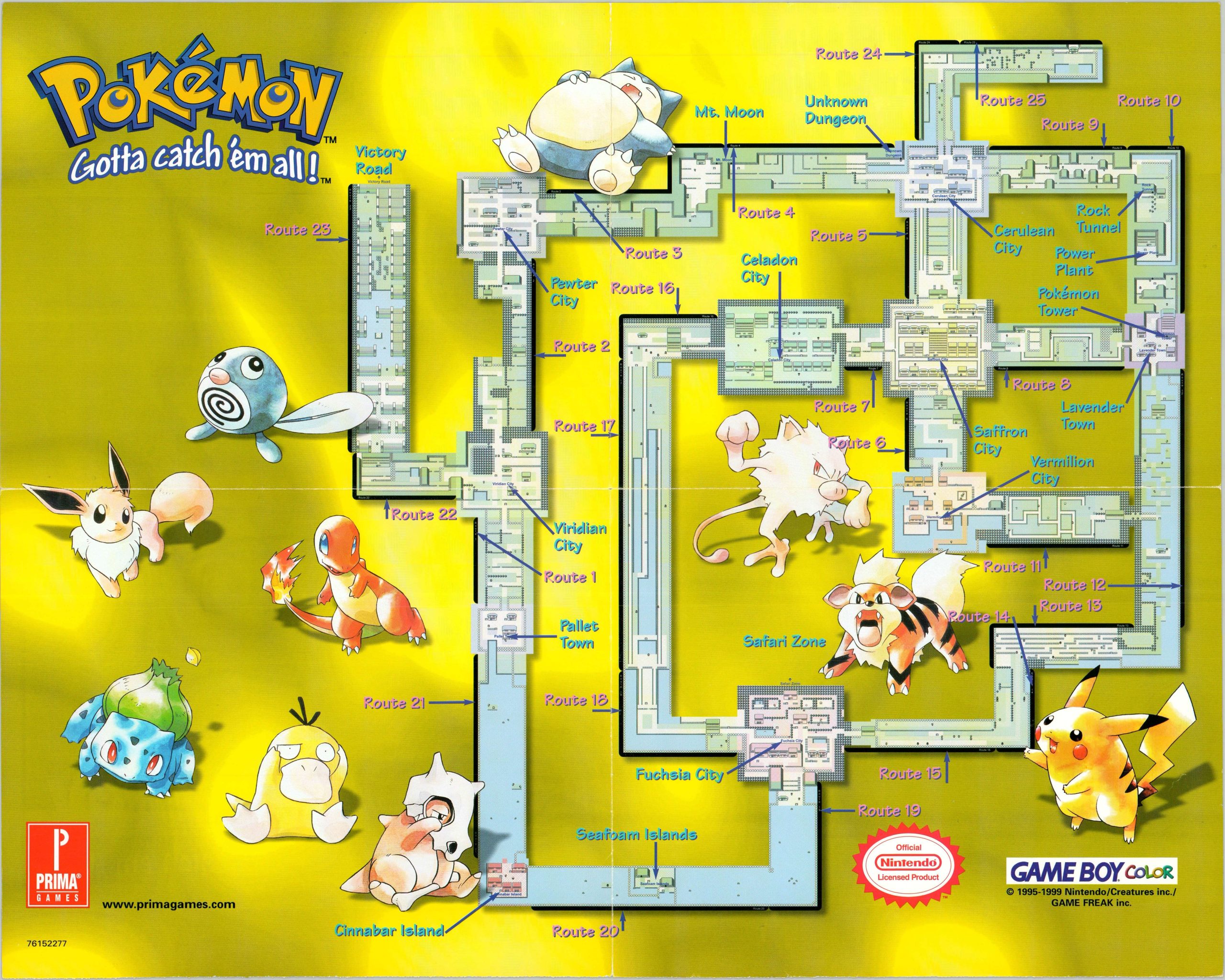 [Map of Kanto Region] - Curtis Wright Maps