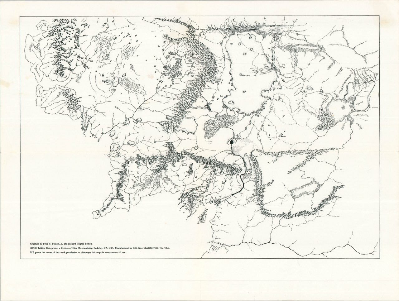 A Campaign Map of Northwest Middle-Earth [with] Middle-Earth Adventure ...