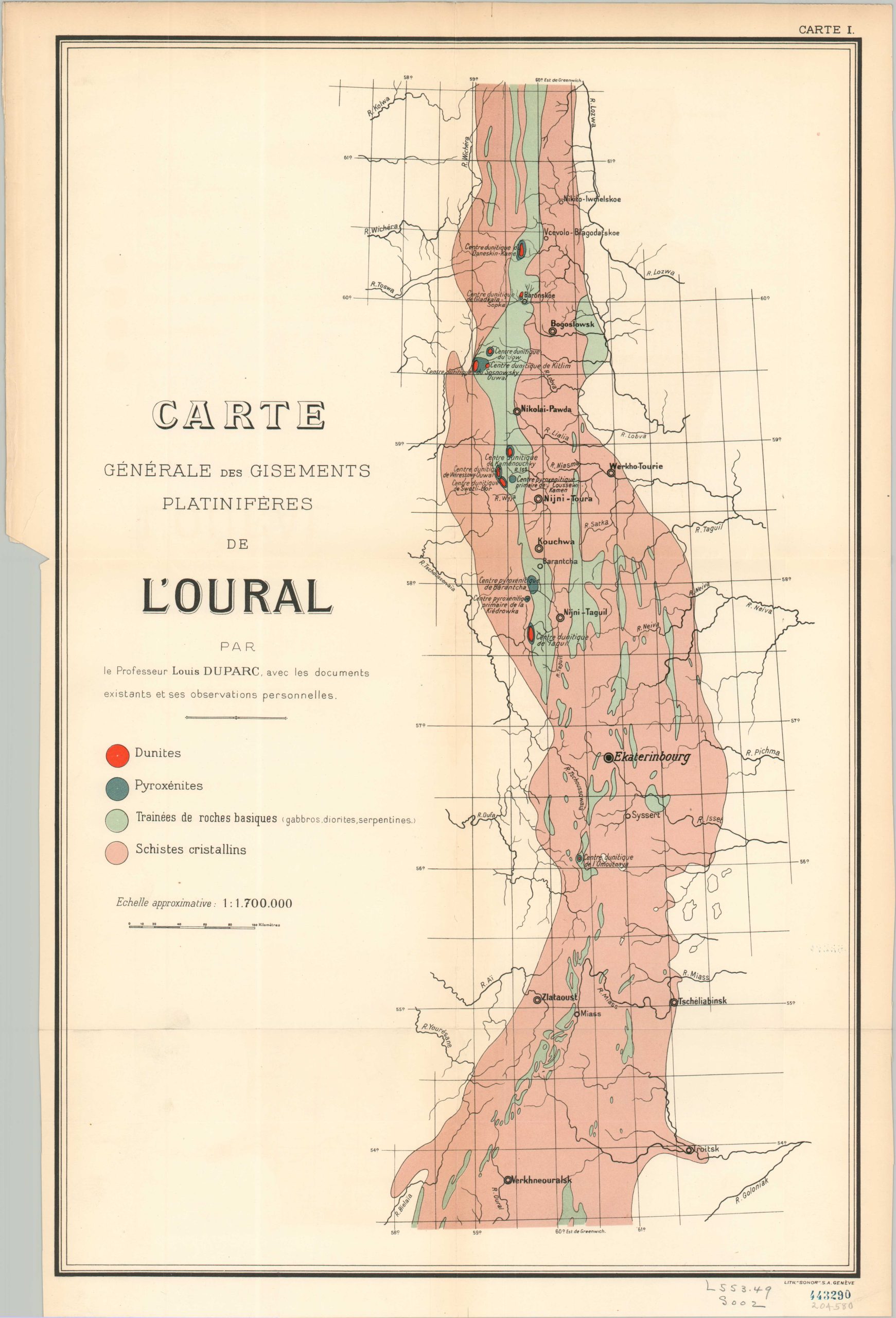 Le Platine et les Gites Platiniferes de L'Oural et du Monde [Platinum ...