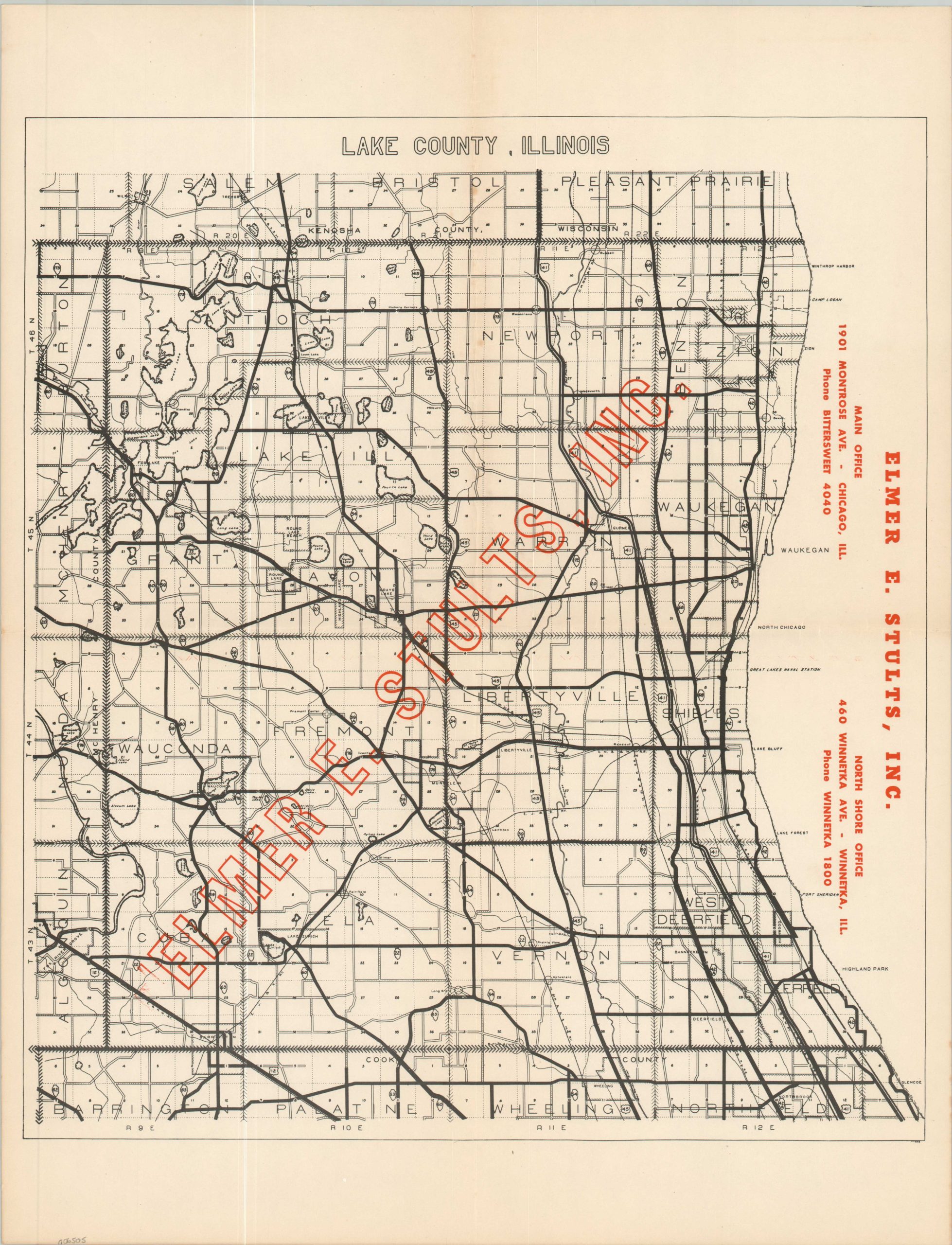 Lake County, Illinois - Curtis Wright Maps