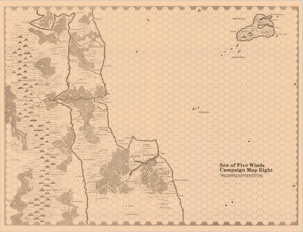 [Set of Judges Guild Campaign Maps] - Curtis Wright Maps