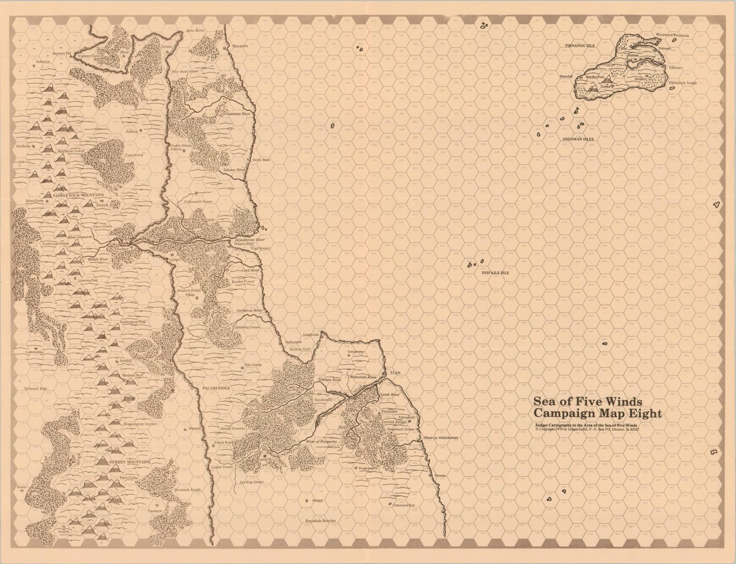[Set of Judges Guild Campaign Maps] - Curtis Wright Maps
