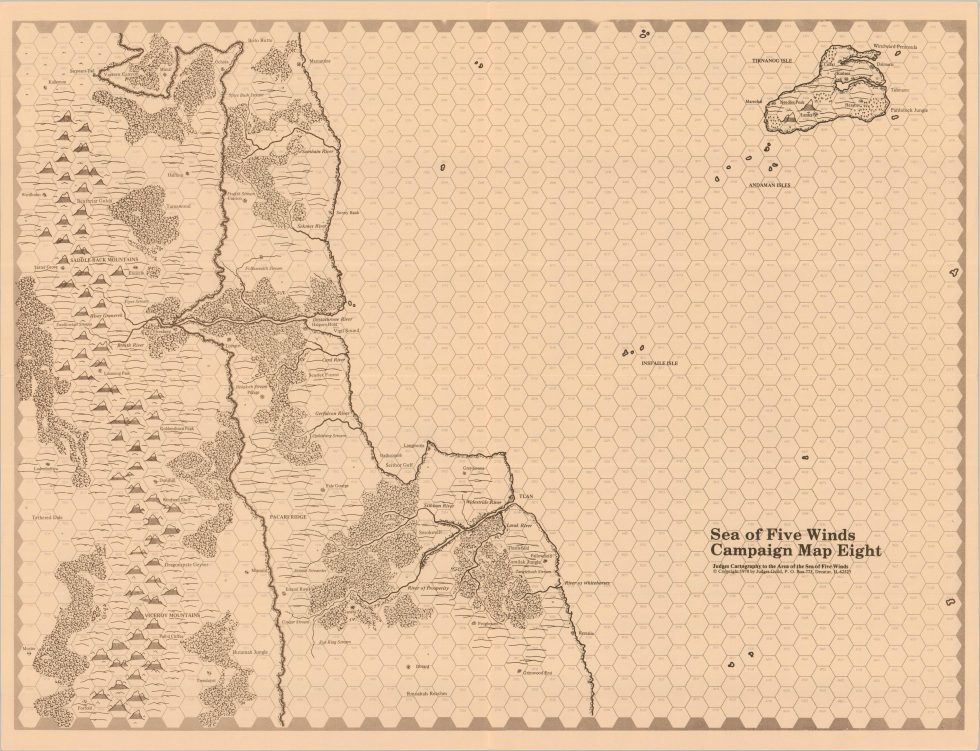 [Set of Judges Guild Campaign Maps] - Curtis Wright Maps