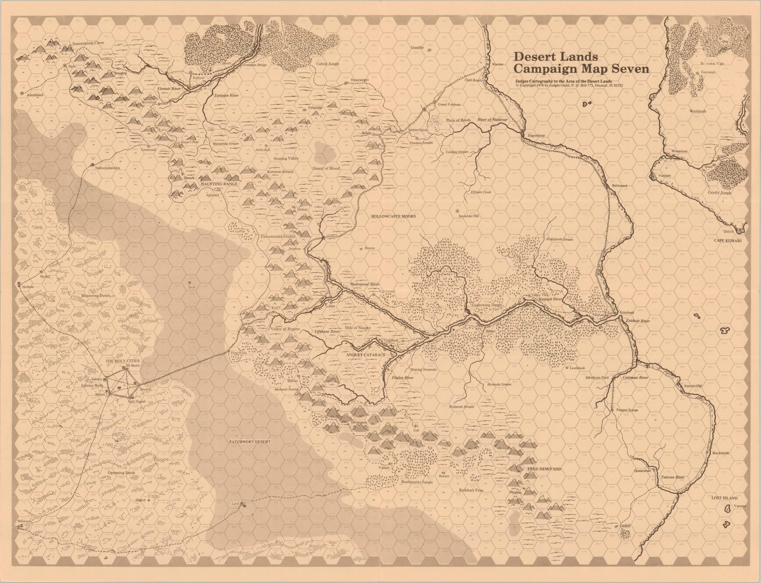 [Set of Judges Guild Campaign Maps] - Curtis Wright Maps