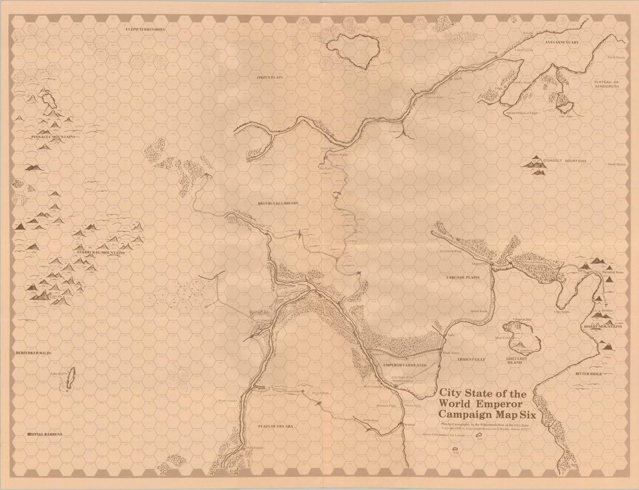 [Set of Judges Guild Campaign Maps] - Curtis Wright Maps