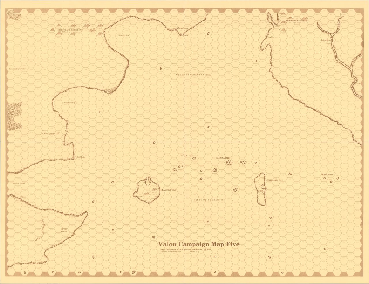 [Set of Judges Guild Campaign Maps] - Curtis Wright Maps