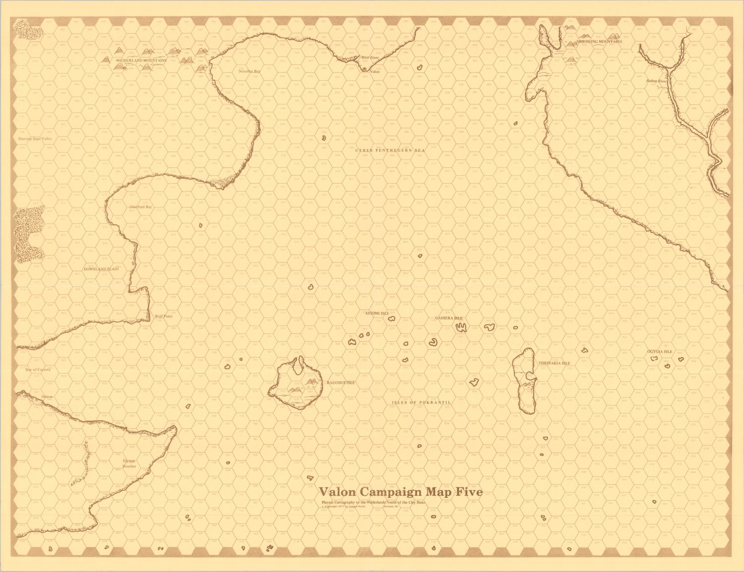 [Set of Judges Guild Campaign Maps] - Curtis Wright Maps
