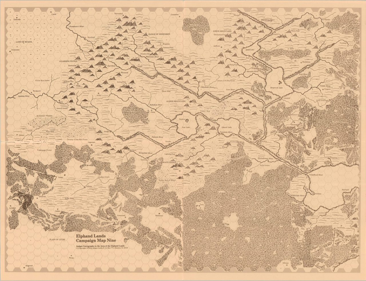 [Set of Judges Guild Campaign Maps] - Curtis Wright Maps