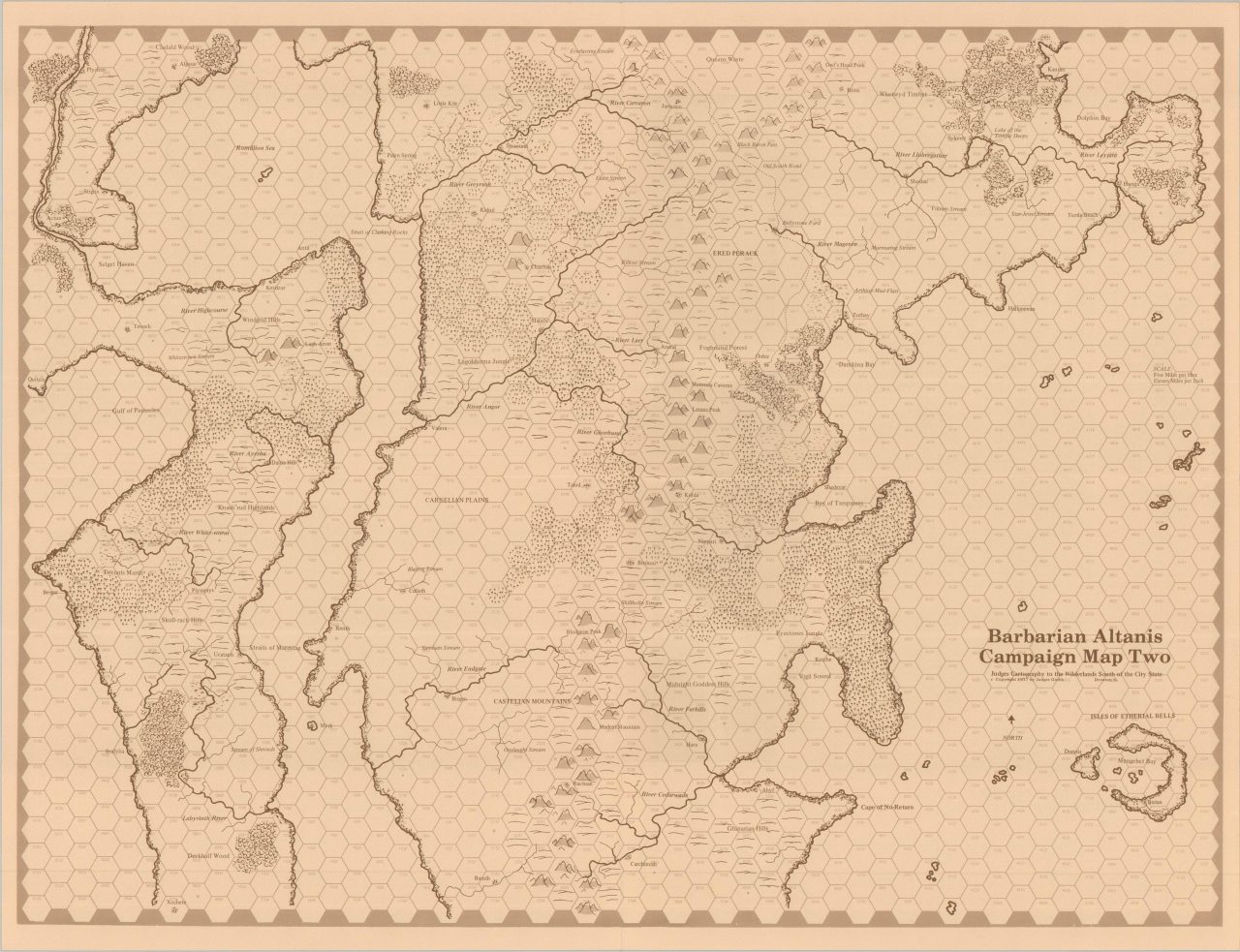 [Set of Judges Guild Campaign Maps] - Curtis Wright Maps