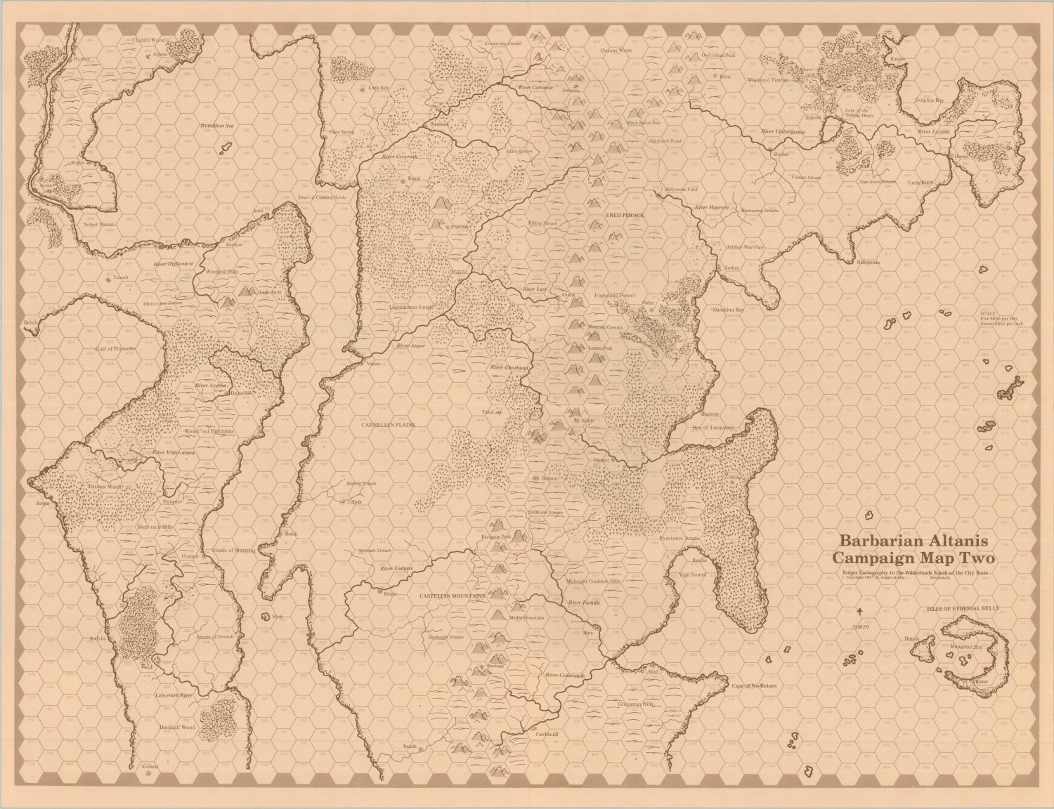 [Set of Judges Guild Campaign Maps] - Curtis Wright Maps