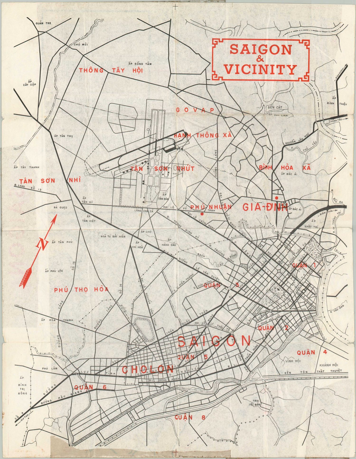 Saigon - Curtis Wright Maps