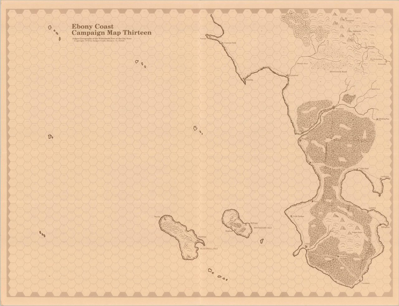 [Set of Judges Guild Campaign Maps] - Curtis Wright Maps