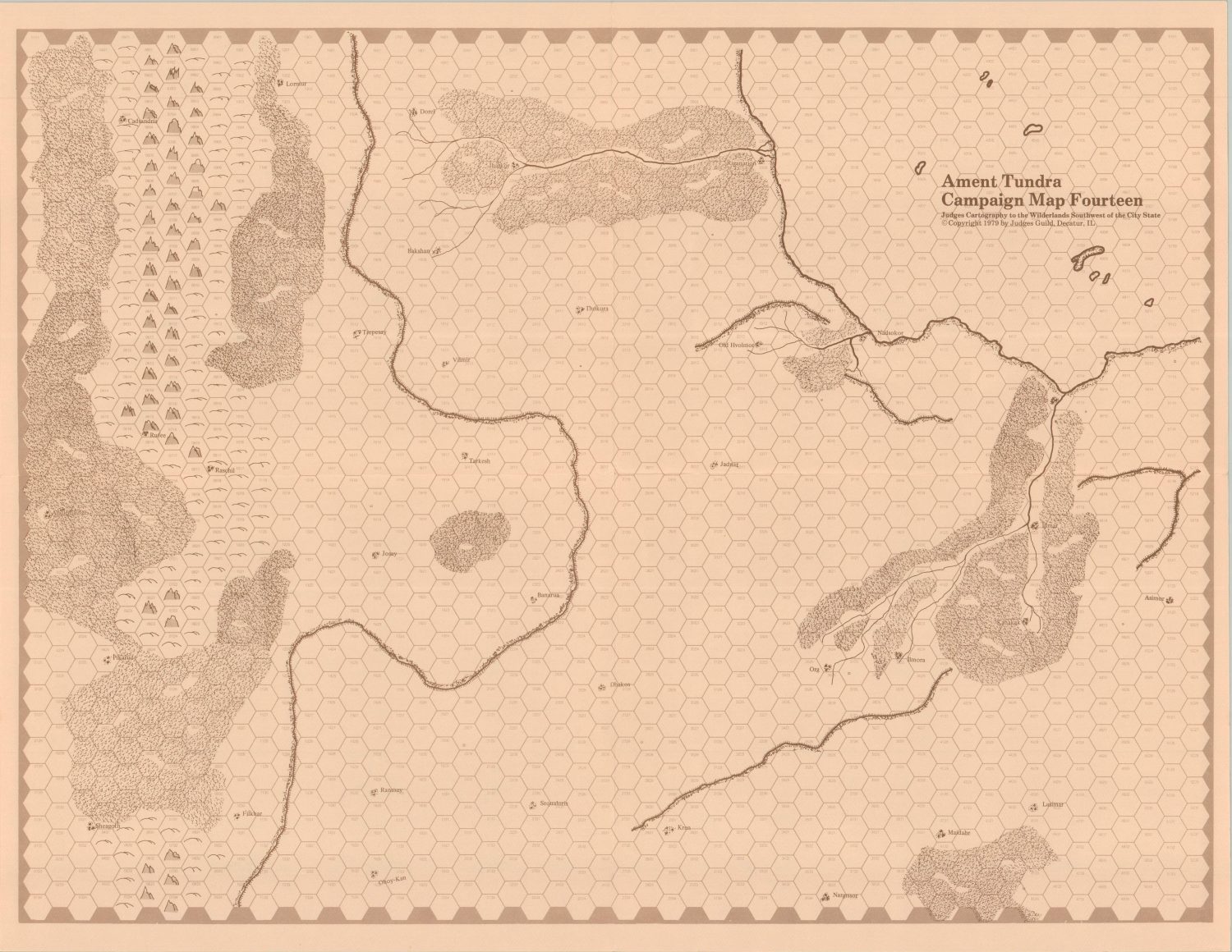 [Set of Judges Guild Campaign Maps] - Curtis Wright Maps