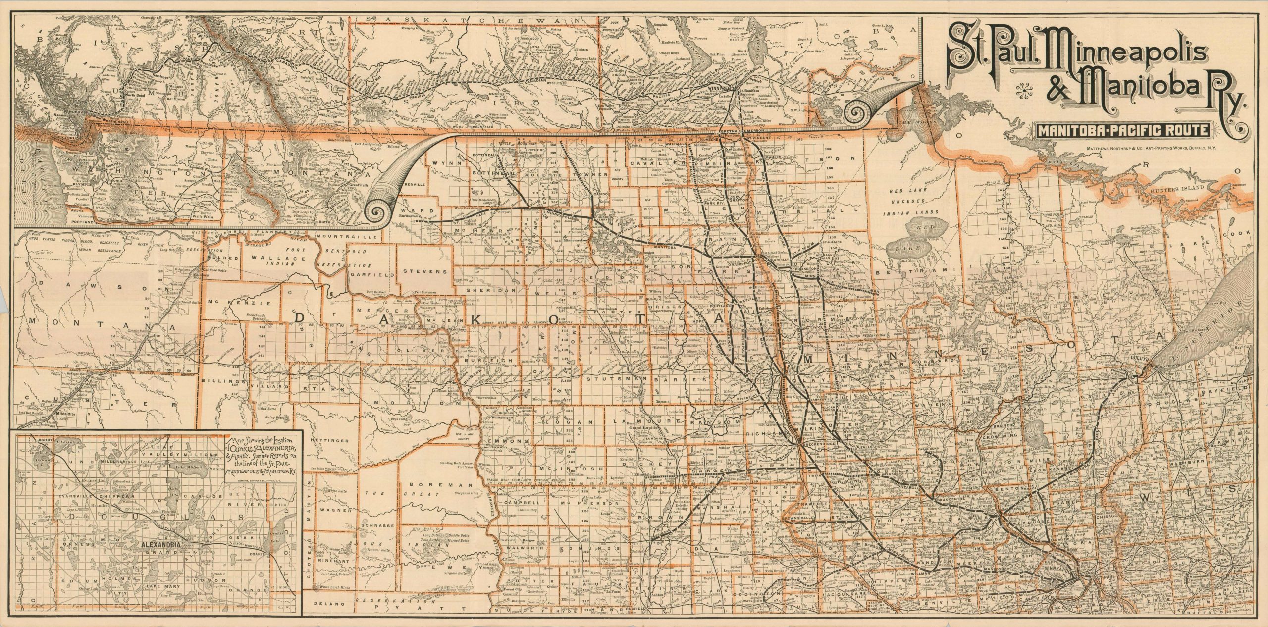 St. Paul, Minneapolis, and Manitoba Ry. Manitoba - Pacific Route ...