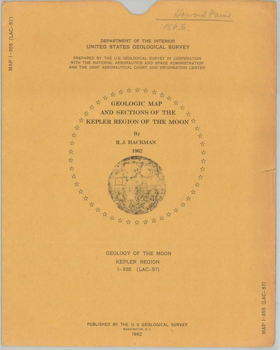 Map and Sections of the Kepler Region of the Moon - Curtis Wright Maps