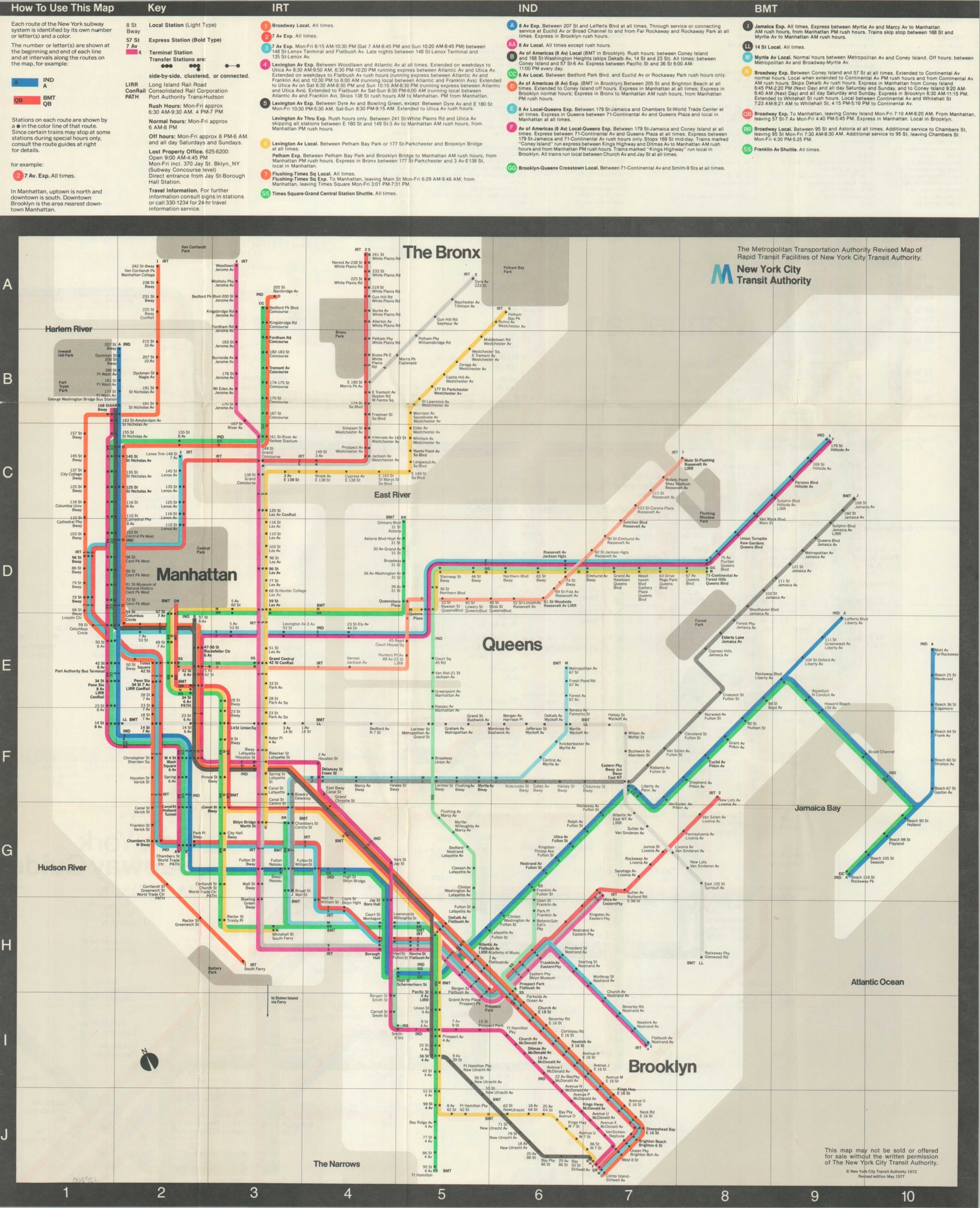 New York Subway Guide [Title on Verso] - Curtis Wright Maps