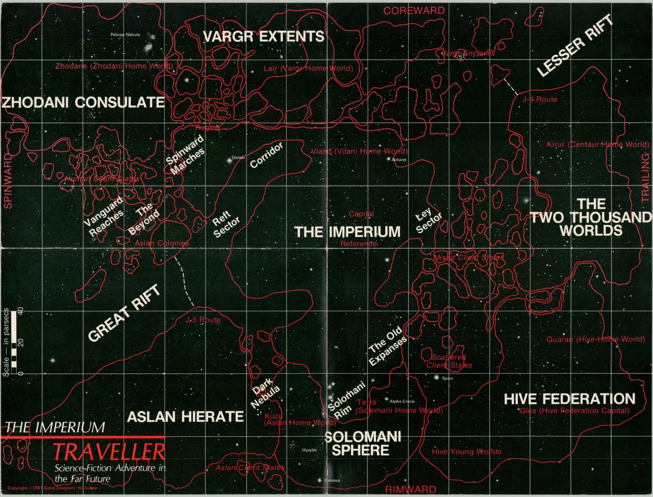 The Imperium Traveler - Curtis Wright Maps