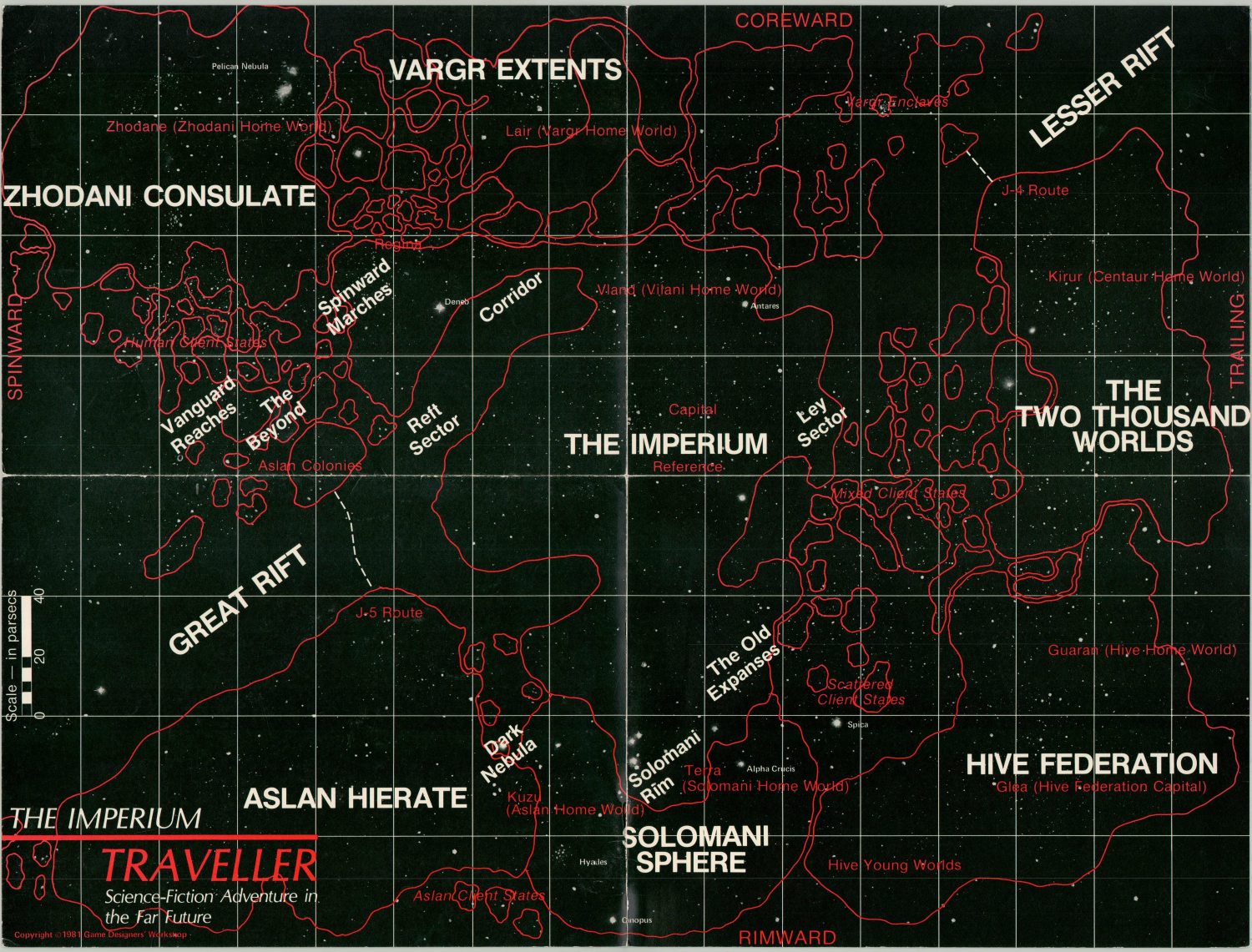 The Imperium Traveler - Curtis Wright Maps