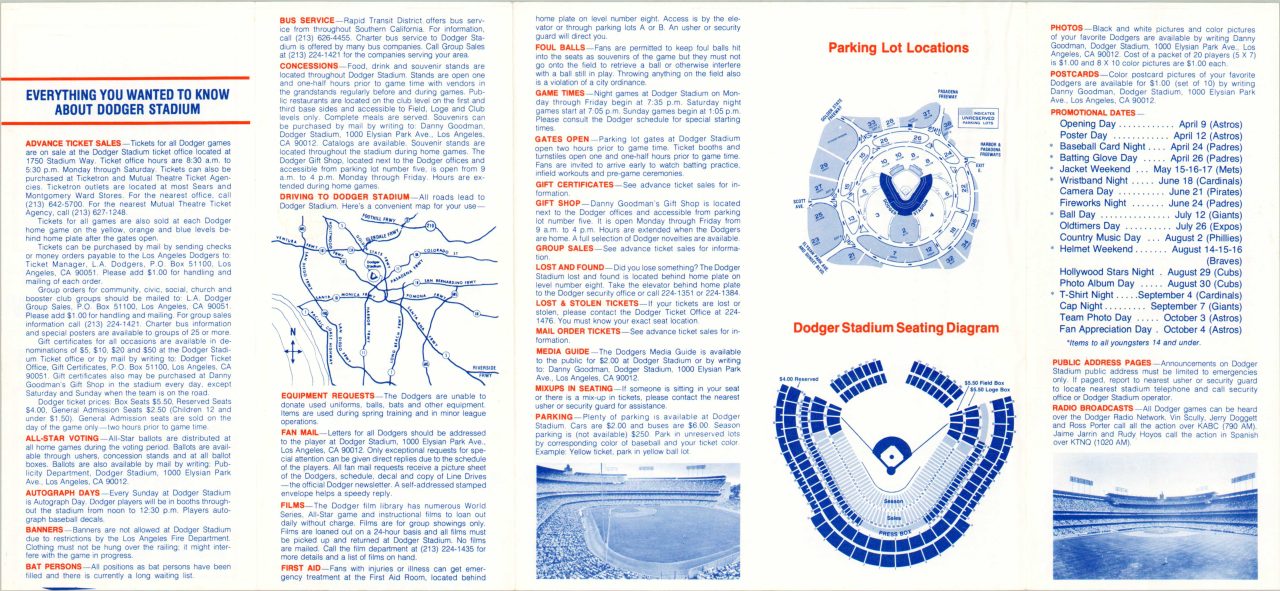 Everything You Wanted to Know About Dodgers Stadium - Curtis Wright Maps