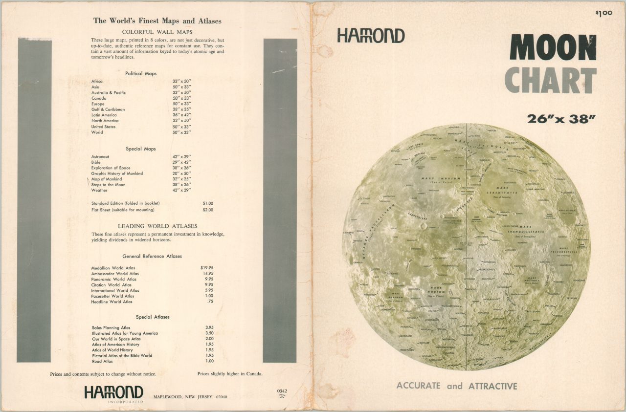 Moon Chart by Hammond - Curtis Wright Maps