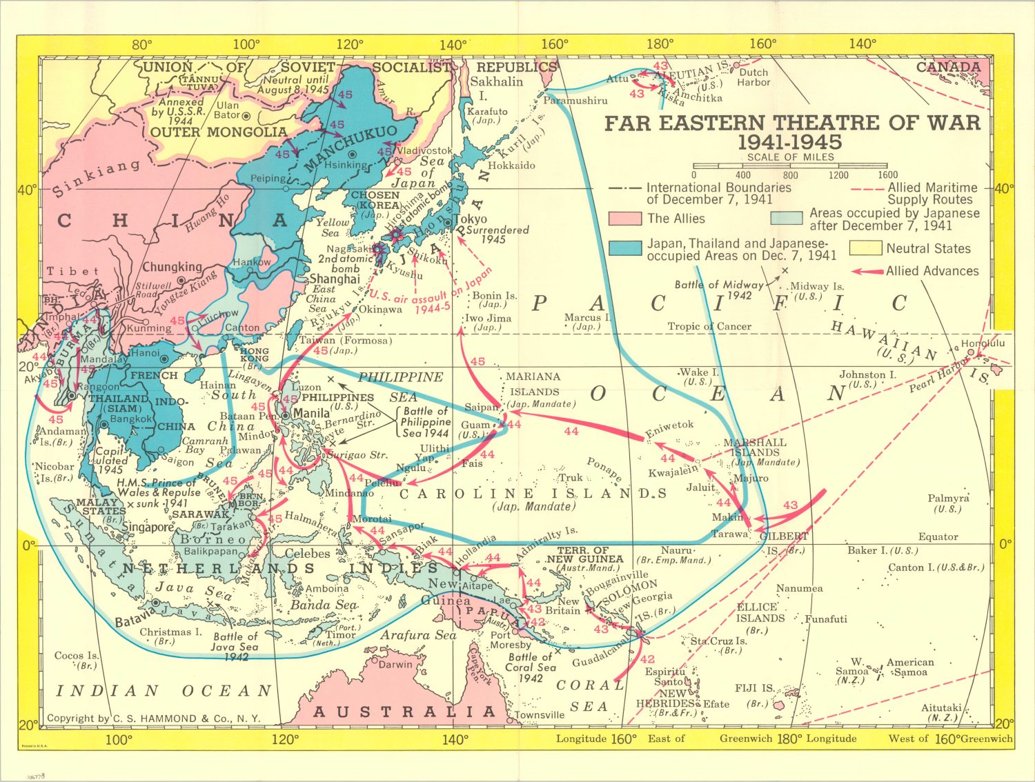 European Theater of War 1939 - 1945 [and] Far Eastern Theater of War ...