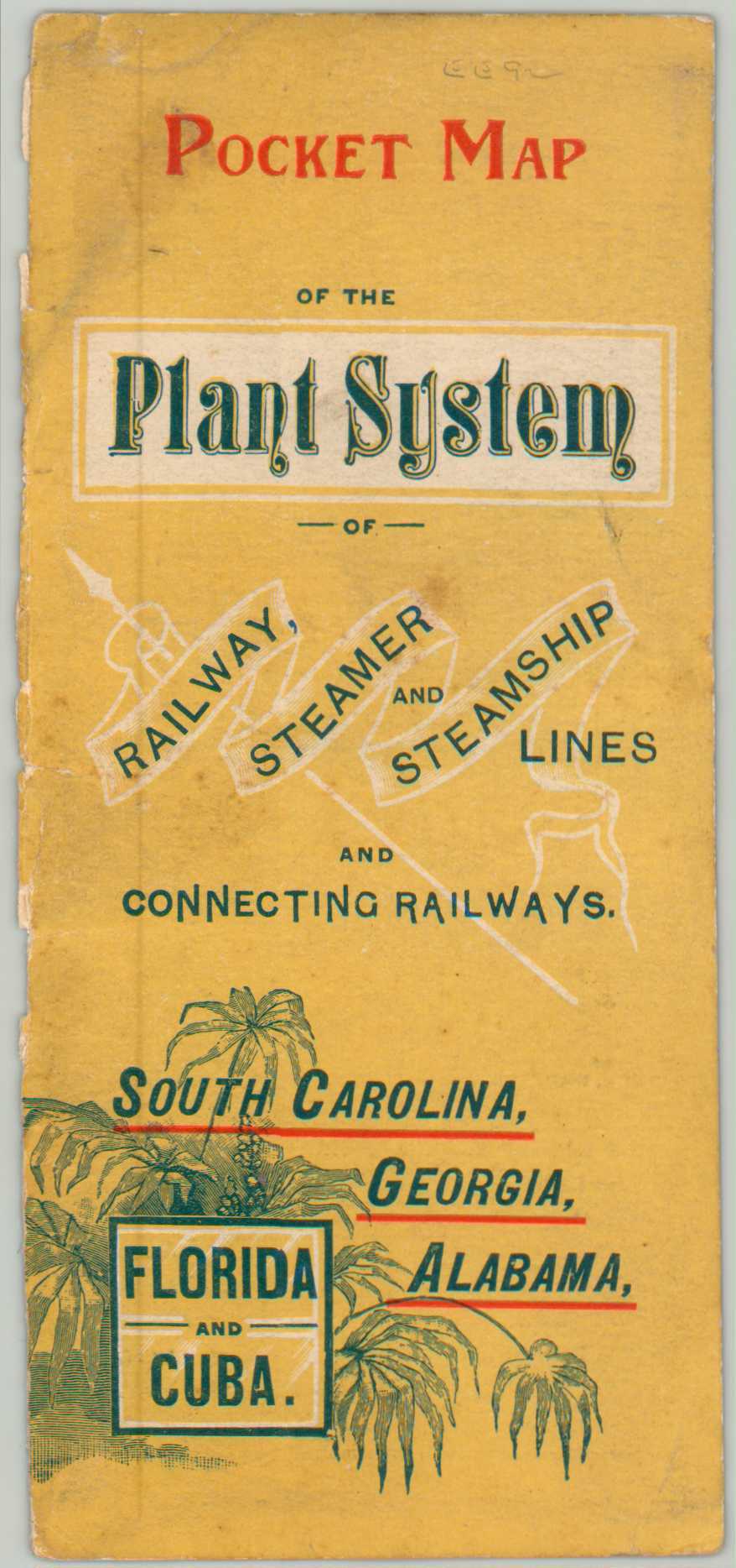 Map of the Plant System of Railway, Steam, and Steamship Lines and ...