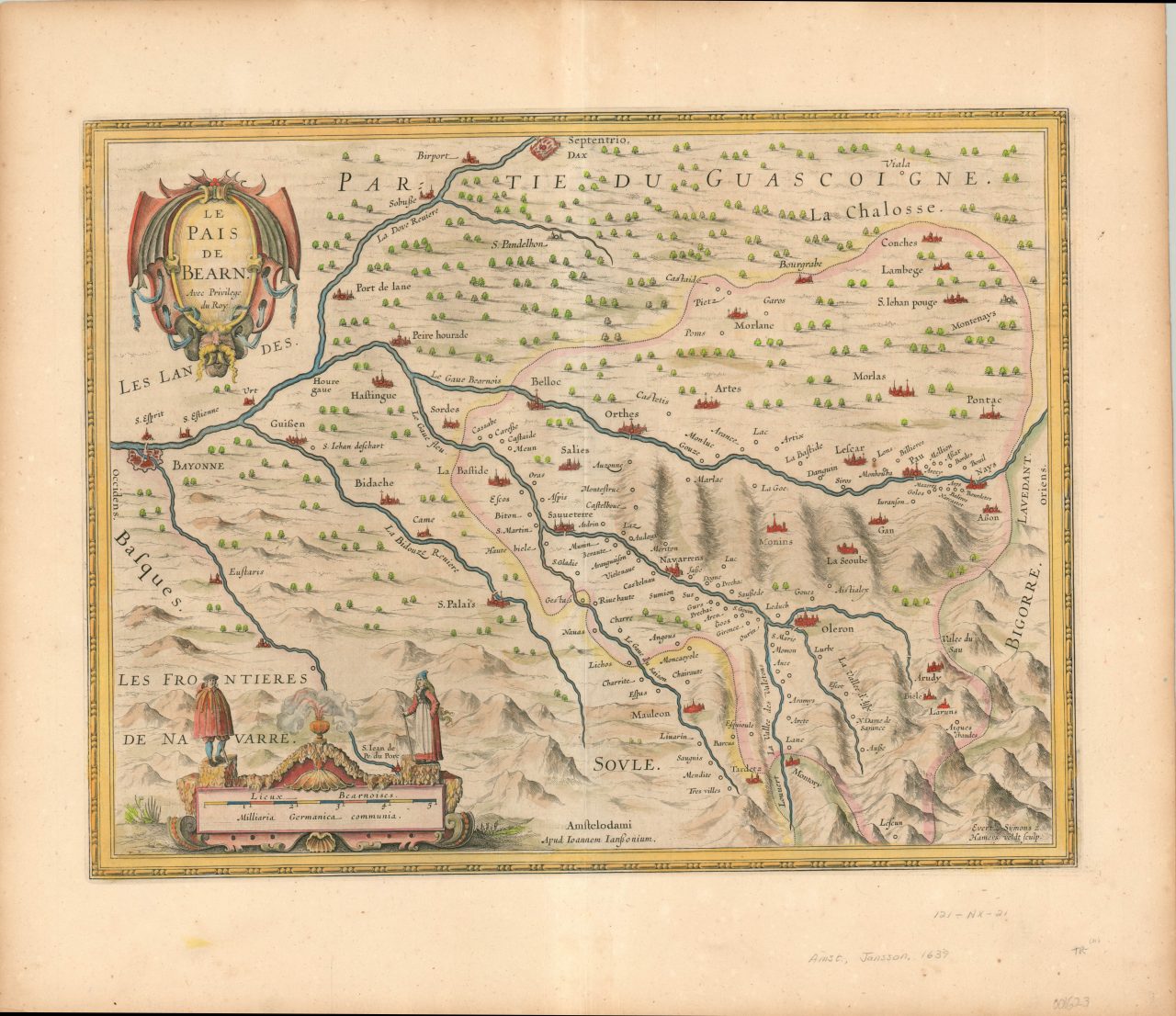 Le Pais de Bearn | Curtis Wright Maps