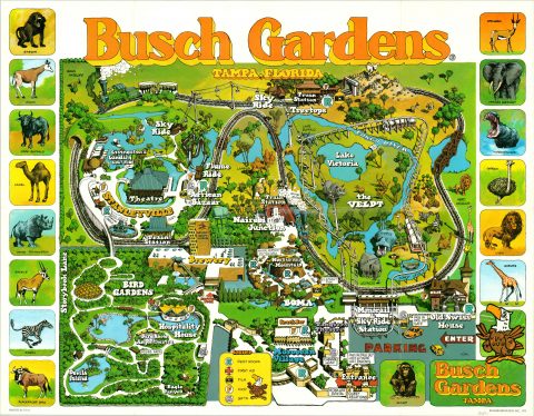 Busch Gardens Tampa, Florida | Curtis Wright Maps