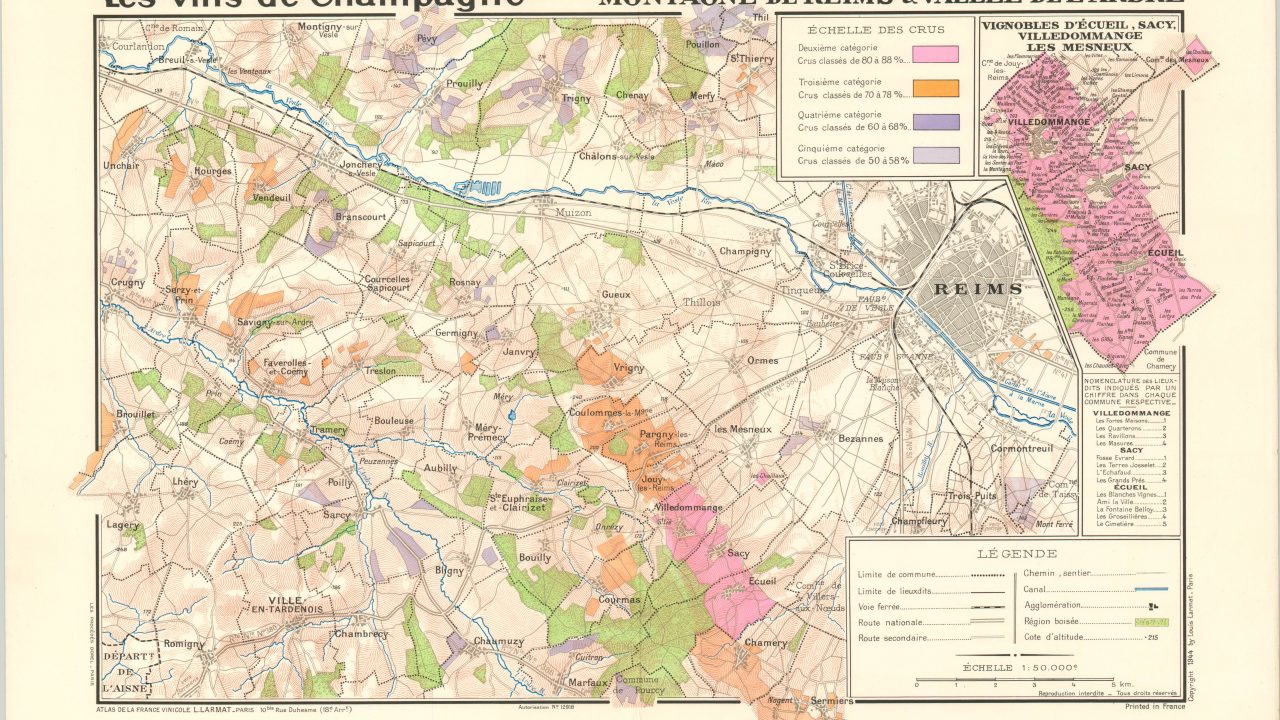 Montagne de Reims & Vallee de L’Ardre | Curtis Wright Maps