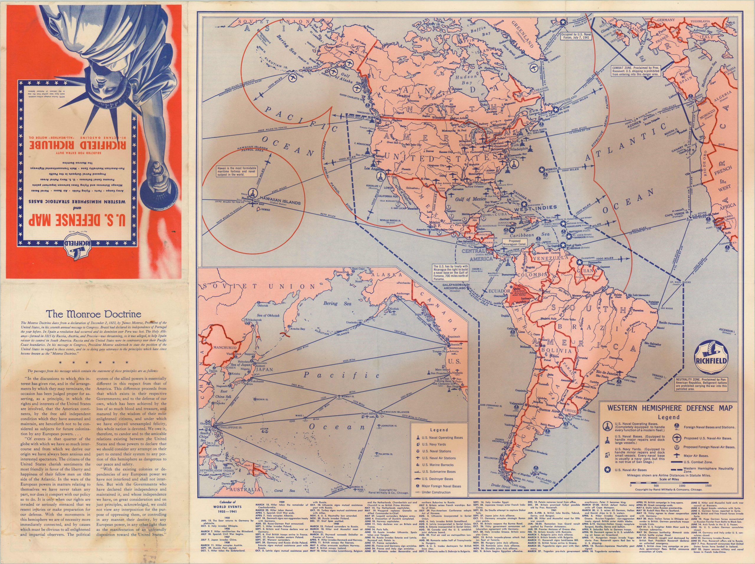 United States Defense Map - Curtis Wright Maps