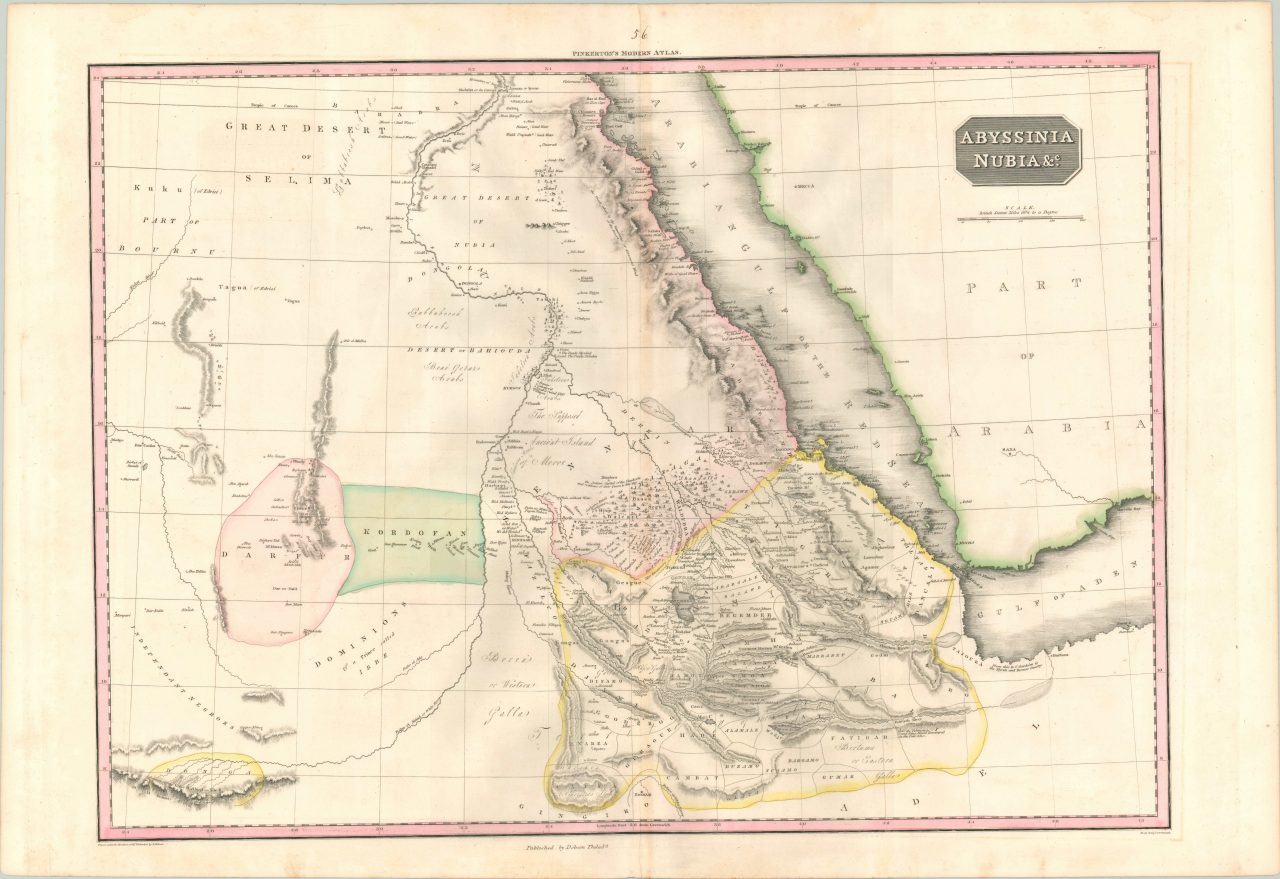 Abyssinia Nubia &c. | Curtis Wright Maps