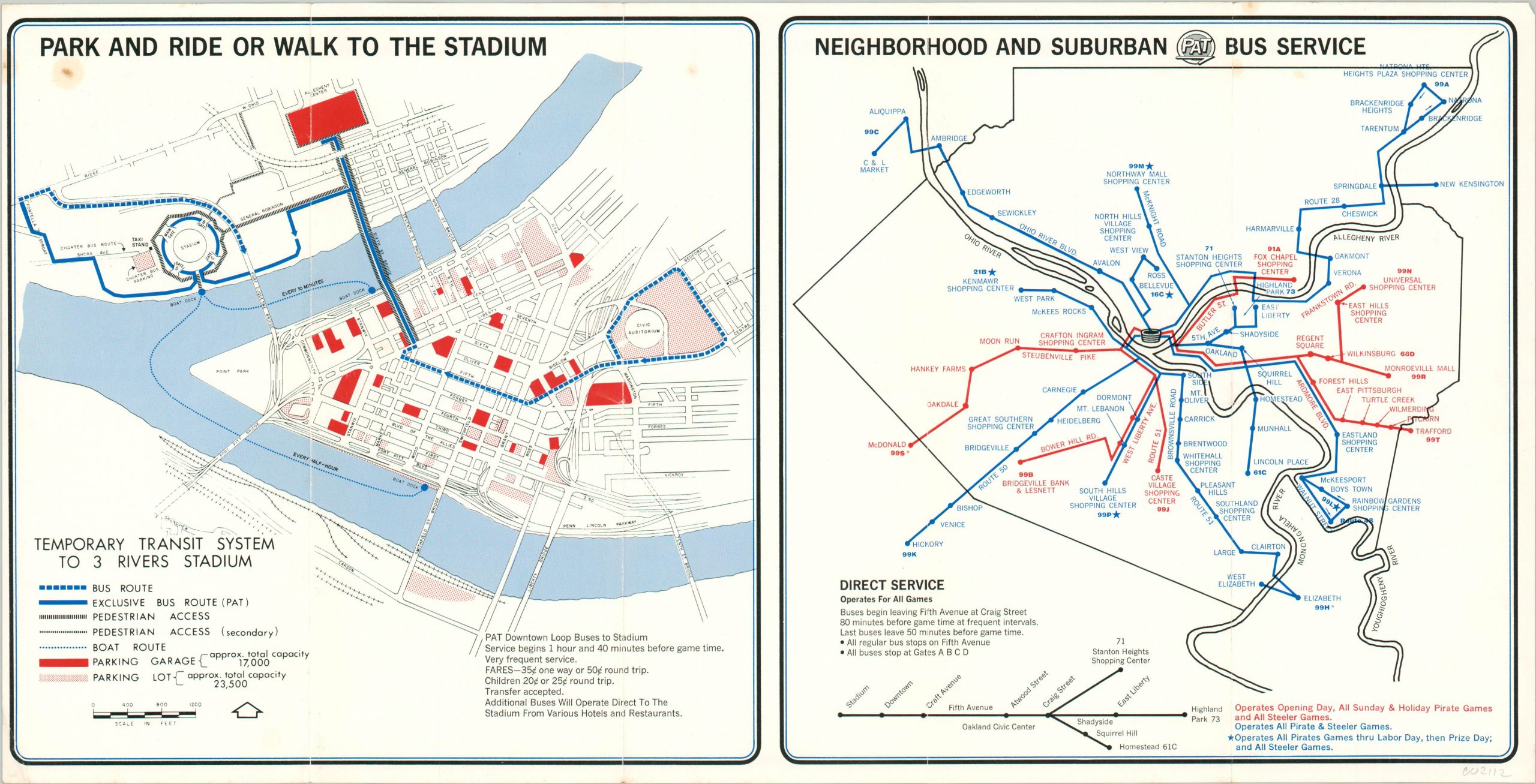 Transportation Guide 3 Rivers Stadium - Curtis Wright Maps