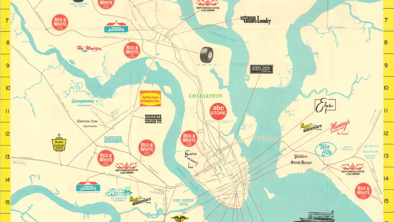 The Fun Map of Historic Charleston | Curtis Wright Maps