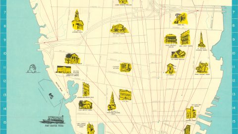 The Fun Map of Historic Charleston | Curtis Wright Maps